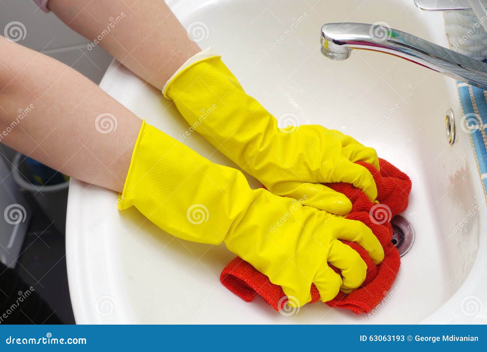 Washing at home stock image. Image of domestic, sink - 63063193