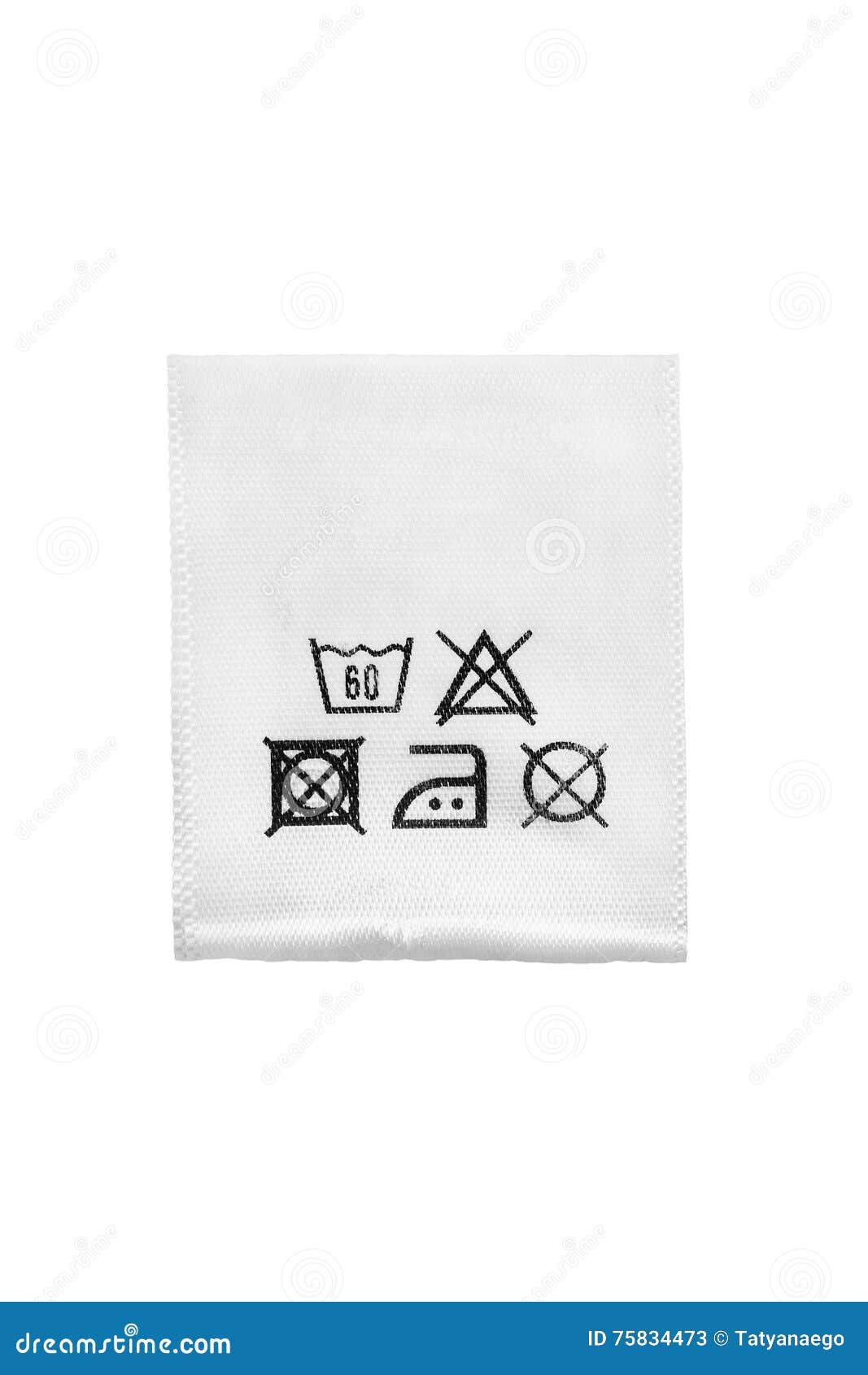 Washing instructions label stock image. Image of industry - 75834473