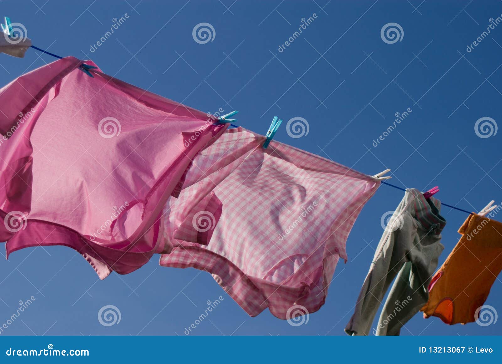 Washing on Line stock image. Image of clothing, blowing - 13213067