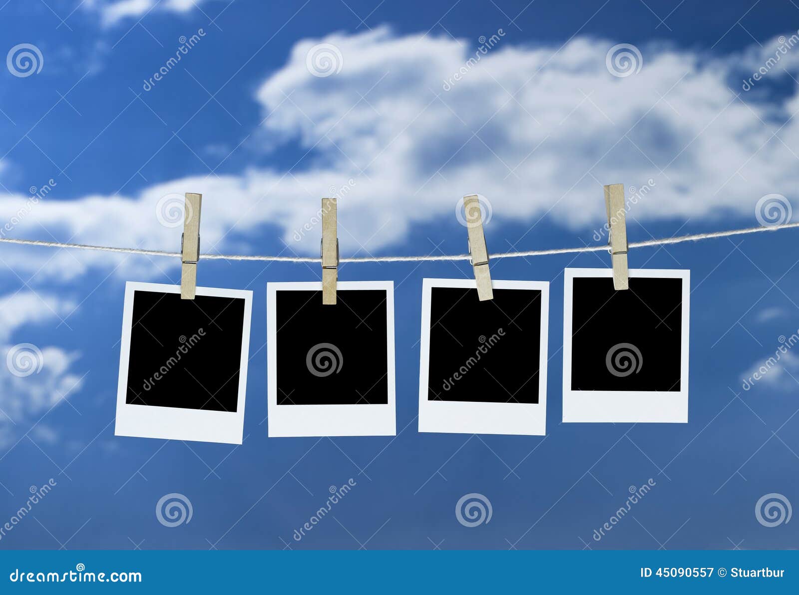 Washing Line stock image. Image of isolated, hang, note - 45090557