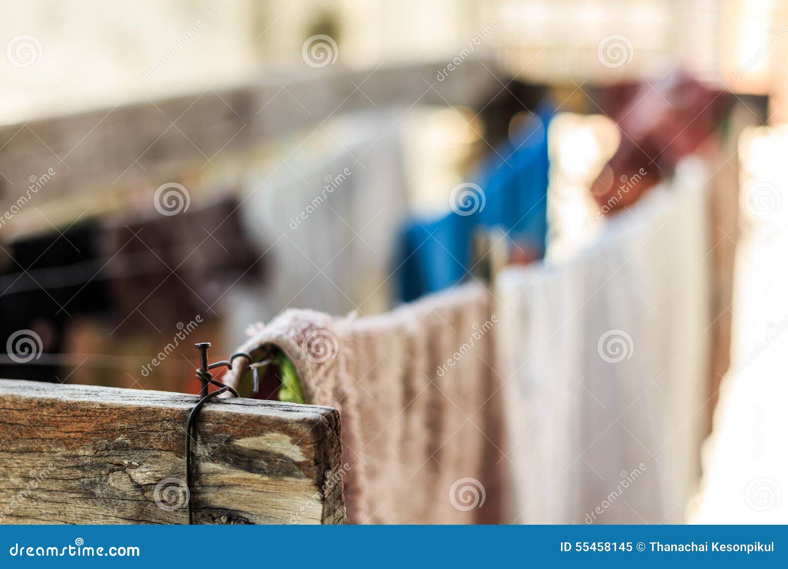 Washing Line Laundry Drying Stock Image - Image of line, clear: 55458145