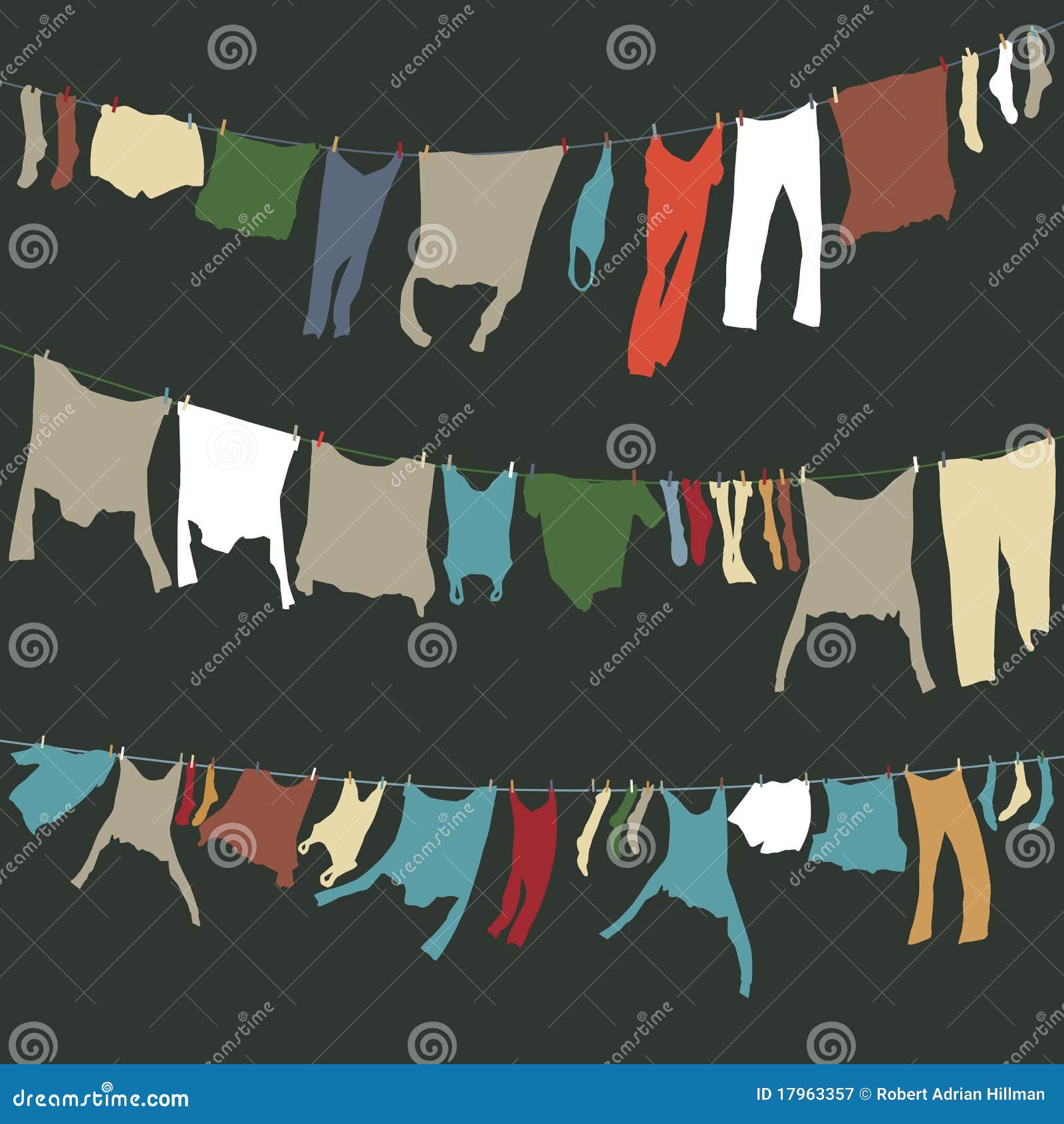 Washing lines stock vector. Illustration of element, washing - 17963357