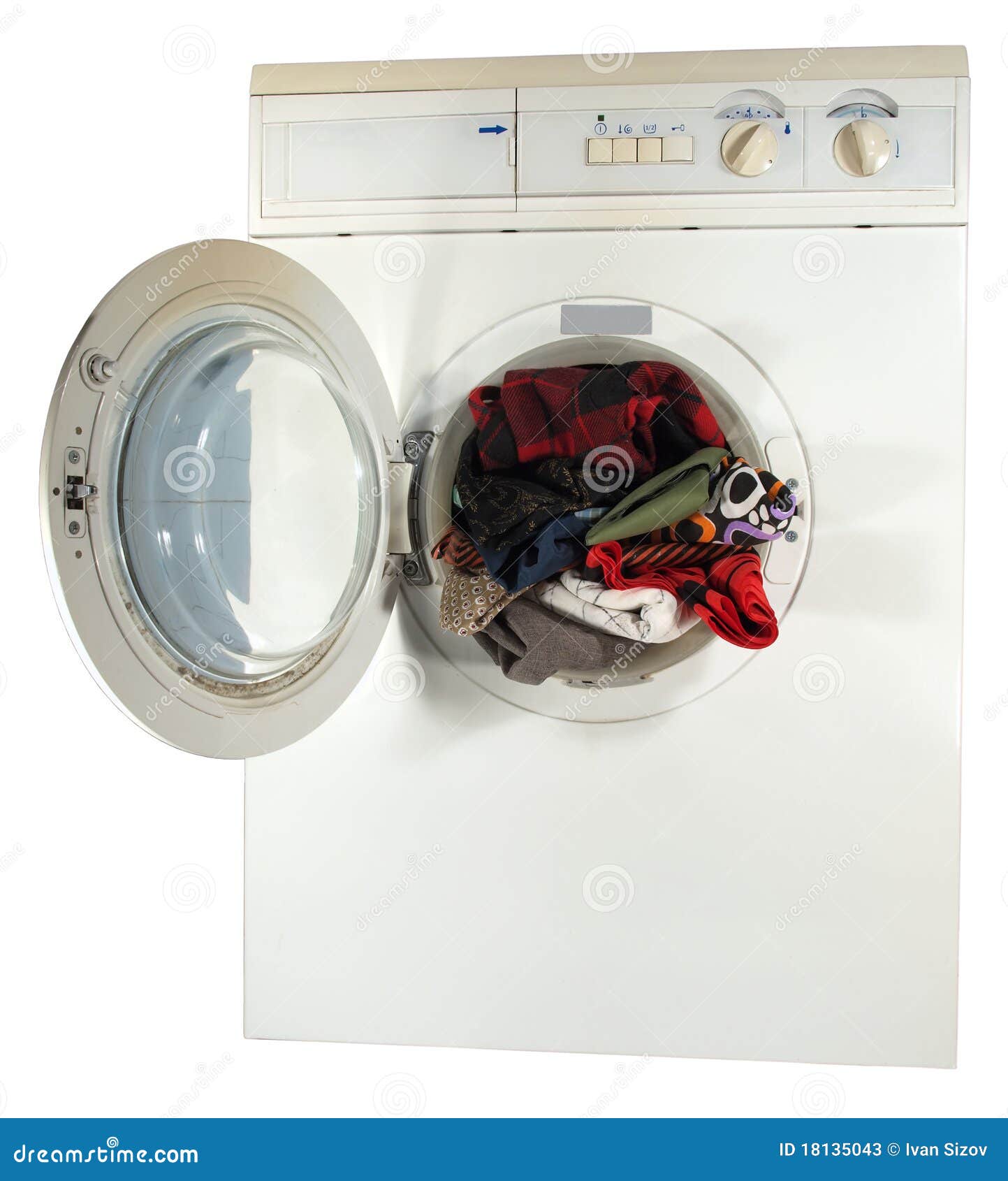 Washing Machine stock image. Image of cotton, clean, housework - 18135043