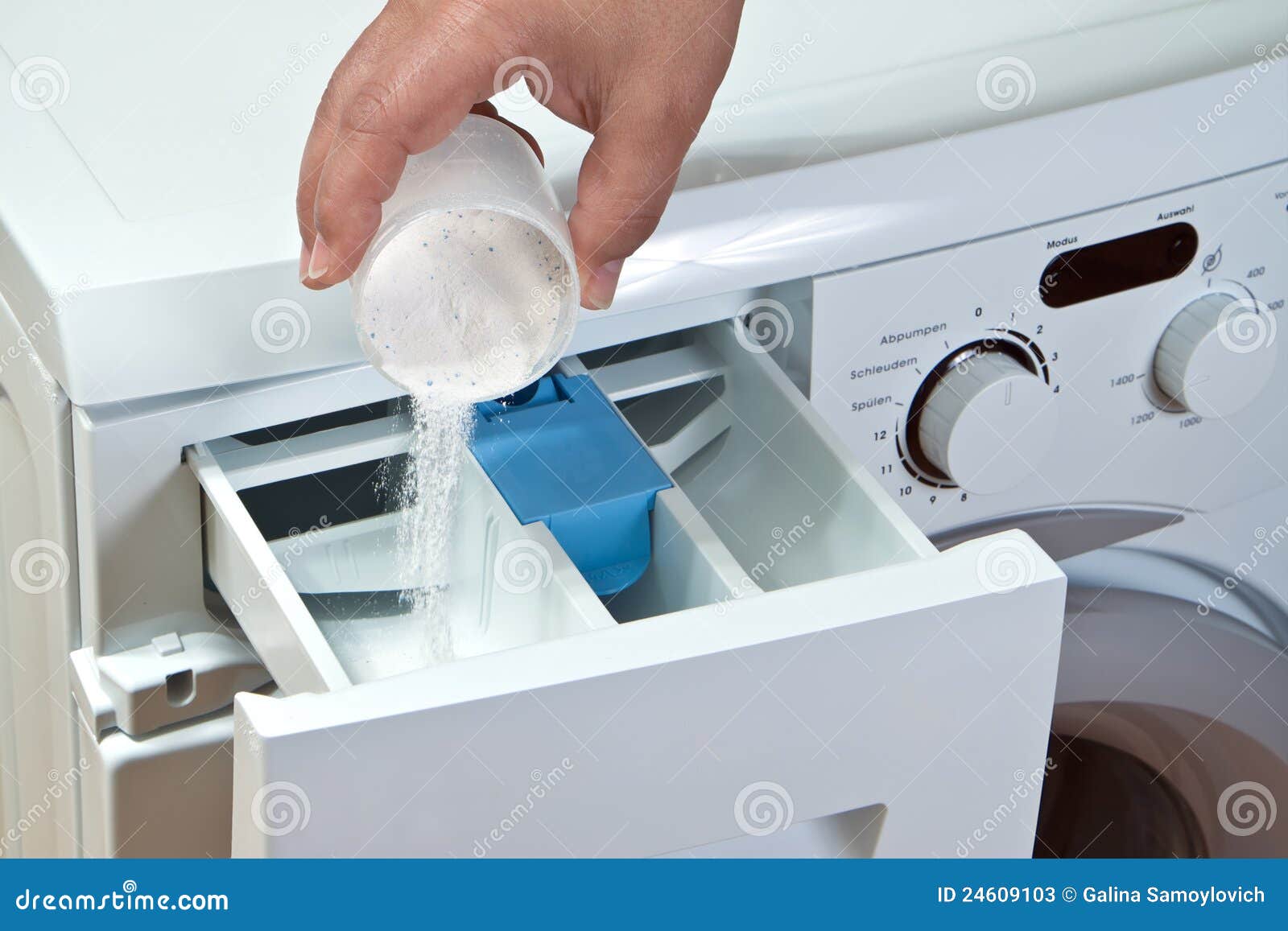 Washing machine stock image. Image of housework, powder - 24609103