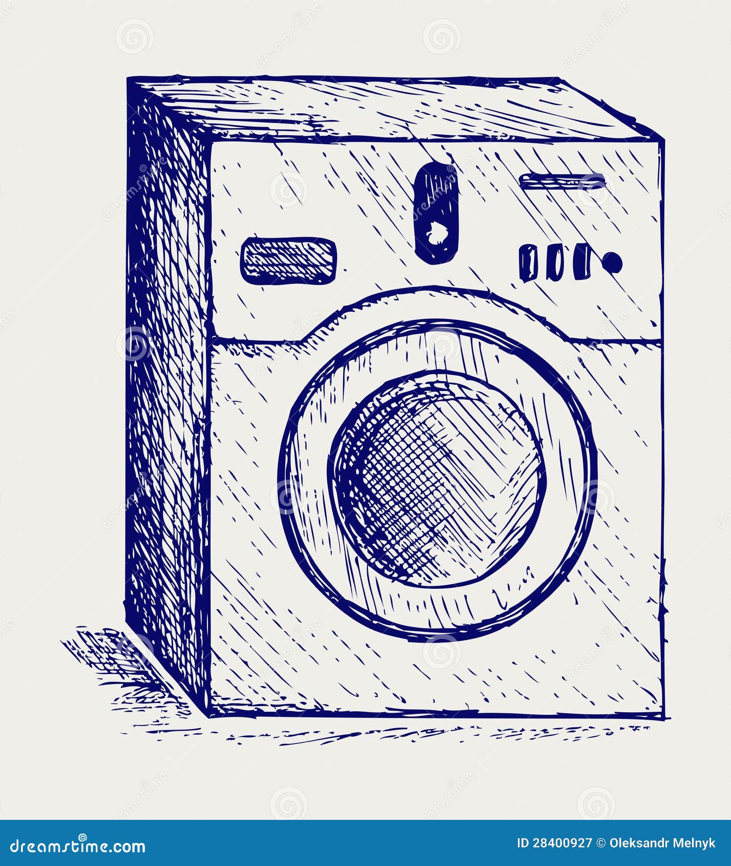 Washing machine stock vector. Illustration of ancient - 28400927