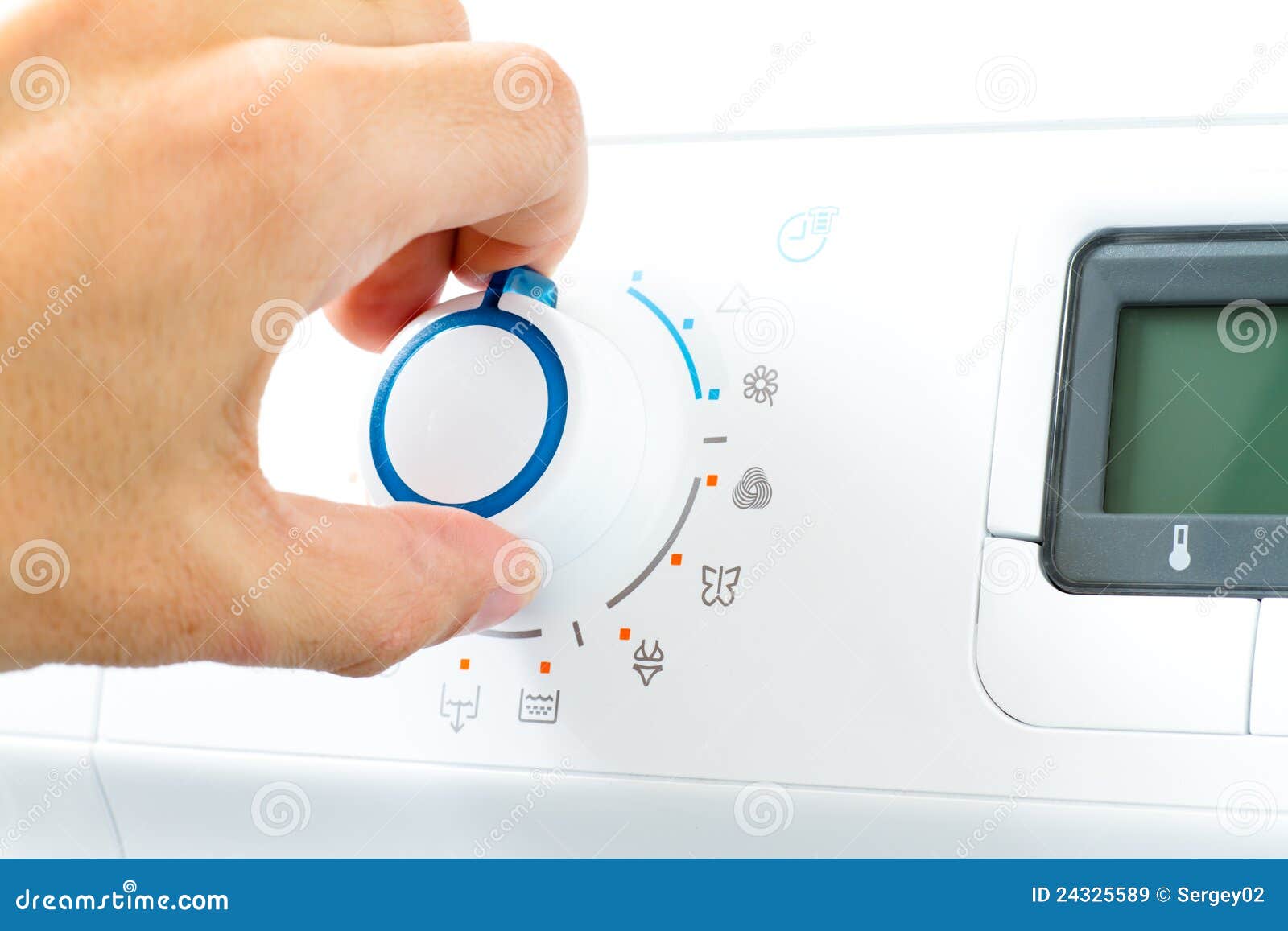 Washing Machine Appliance Dial Stock Image - Image of holding, liquid ...