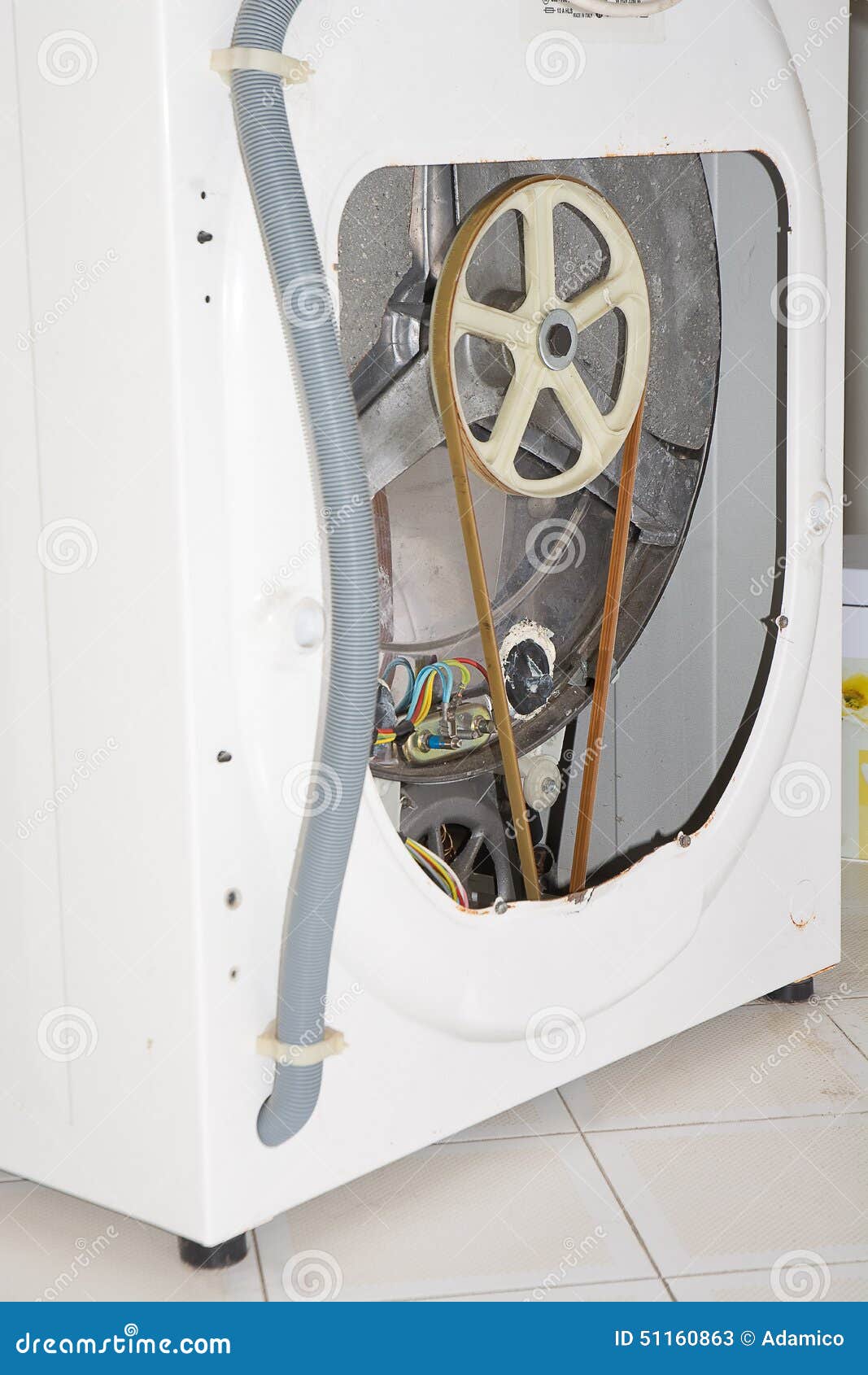 Washing machine stock image. Image of cable, dust, mechanism - 51160863