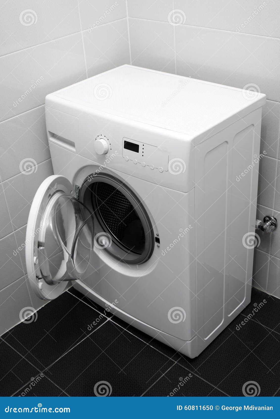 Washing machine stock photo. Image of bathroom, object - 60811650