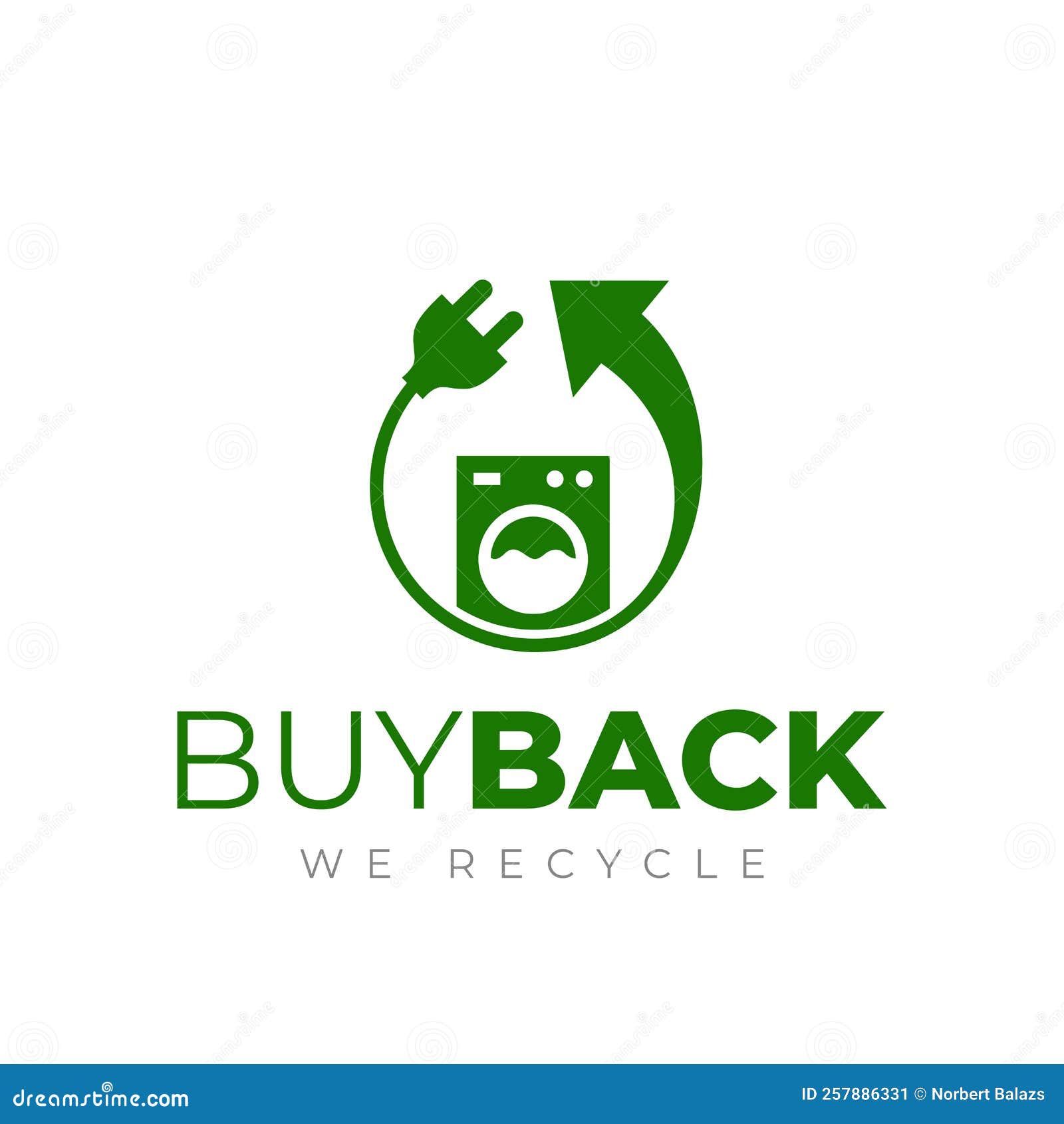 Washing Machine Buyback Icon. Recycling Electrical Items Logo. E-Waste ...
