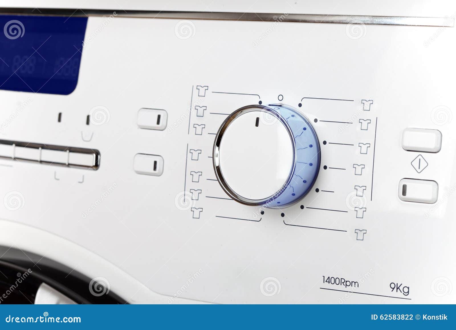 The Washing Machine - a Close Up of the Display and a Choice of ...