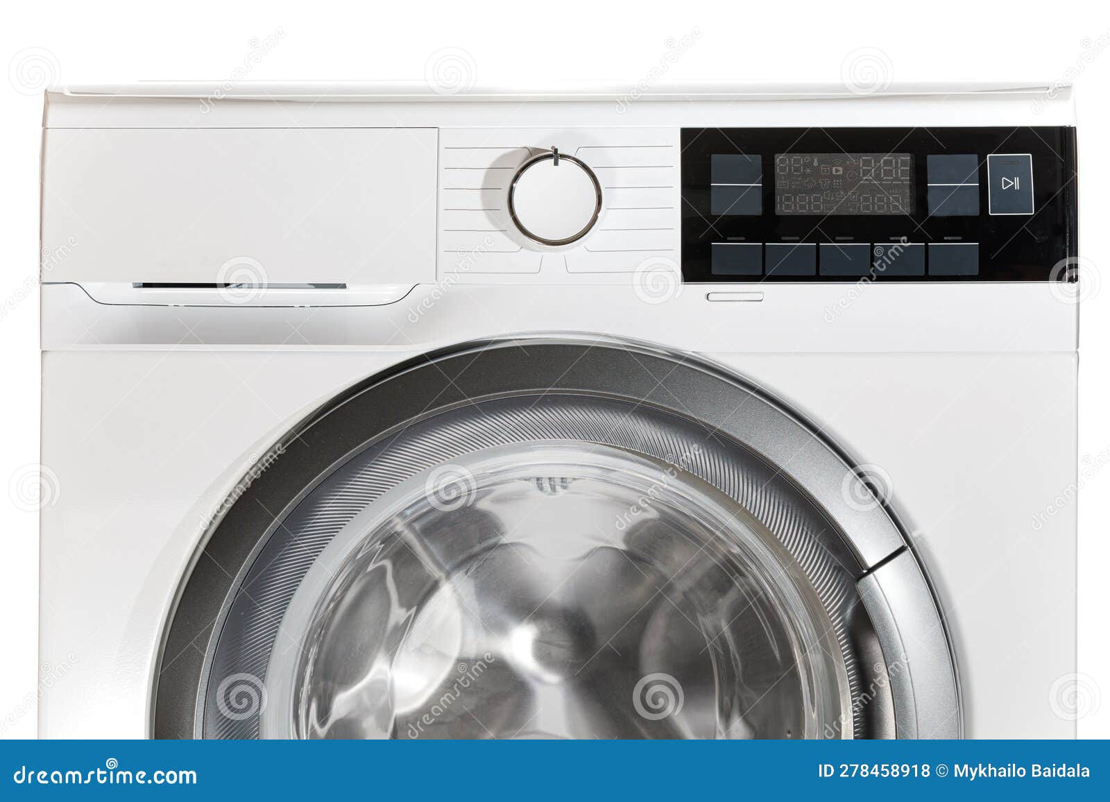 The Washing Machine - a Close Up of the Display, the Manhole and a ...