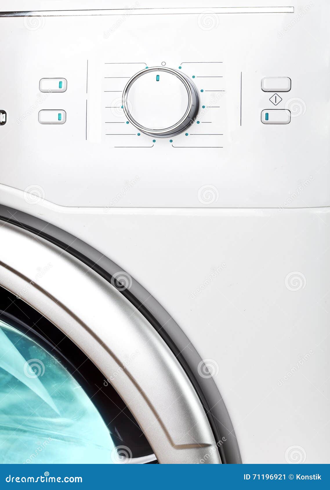 Washing Machine - a Close Up of the Display, the Manhole and a Choice ...