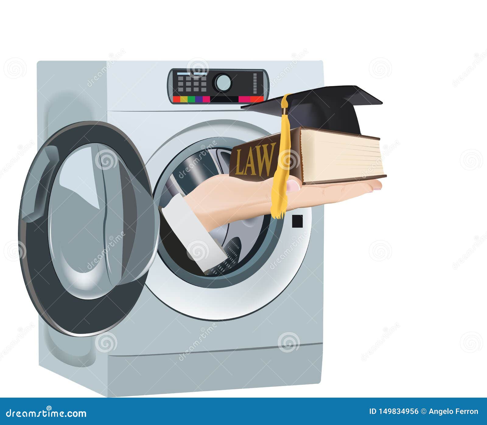 Washing Machine Delivery Clean Laws Stock Vector - Illustration of ...