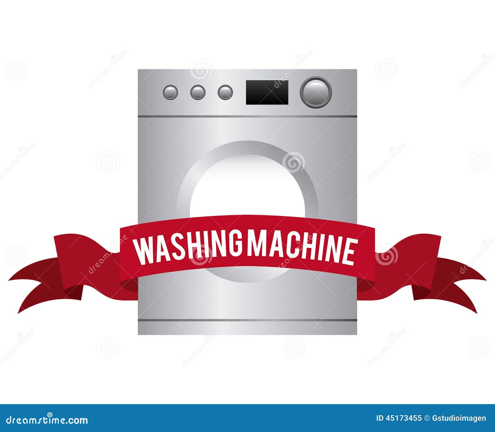 Washing machine design stock vector. Illustration of laundromat - 45173455