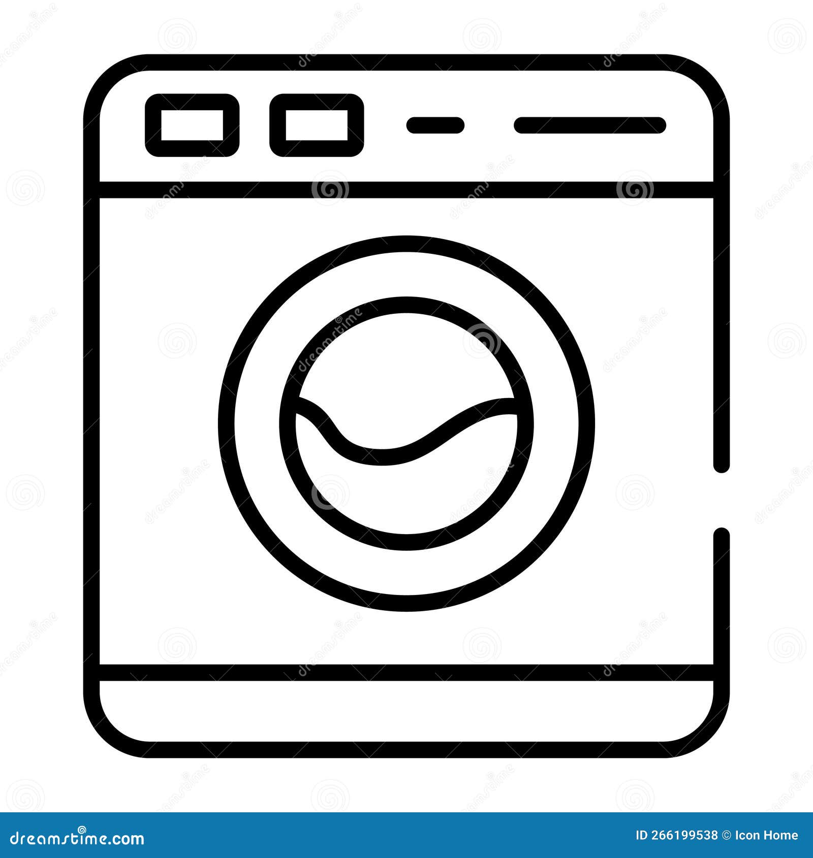 Washing Machine Design of Houseware Vector Icon Stock Vector ...
