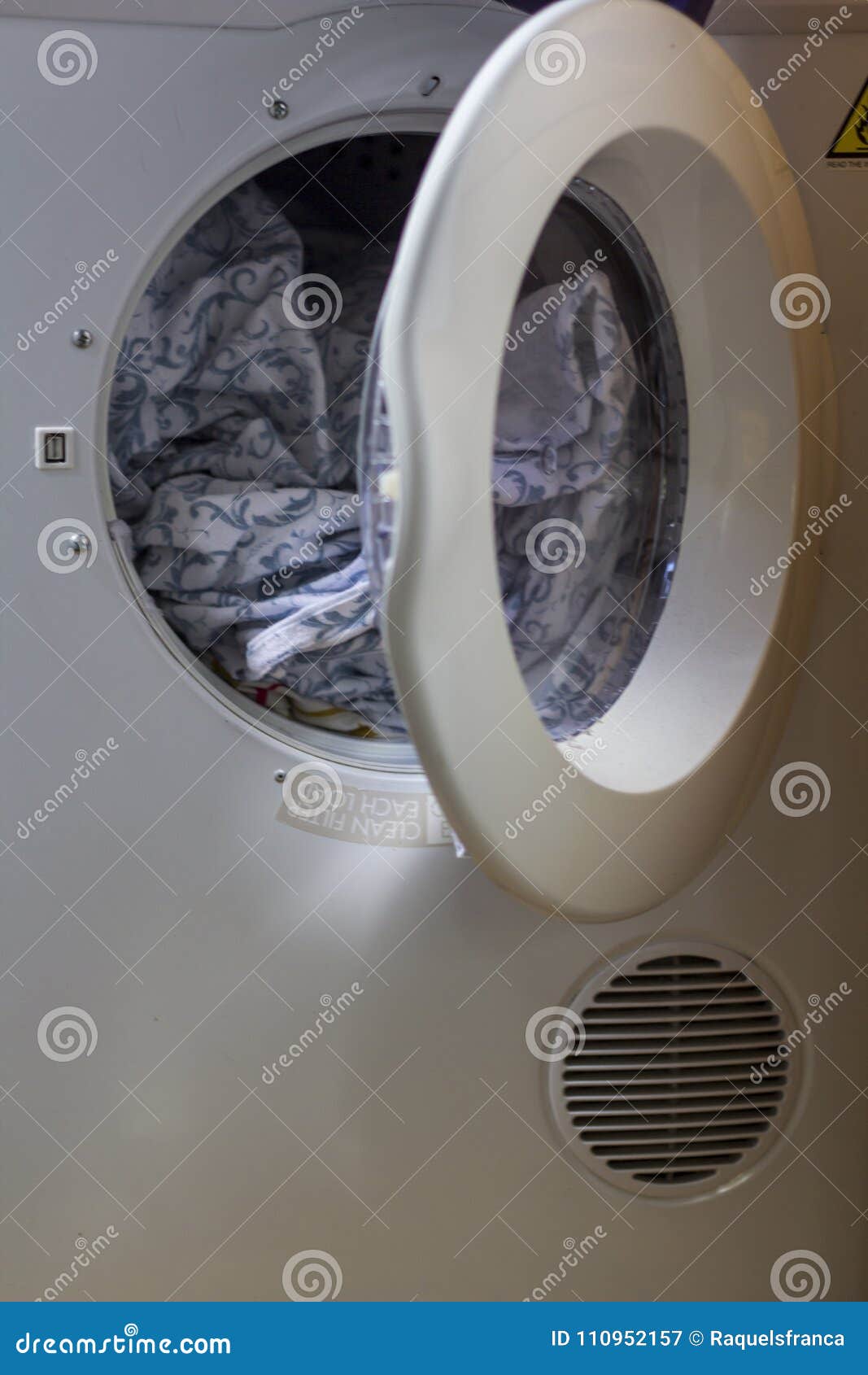 Washing Machine with Dirty Clothes Stock Image - Image of inside ...