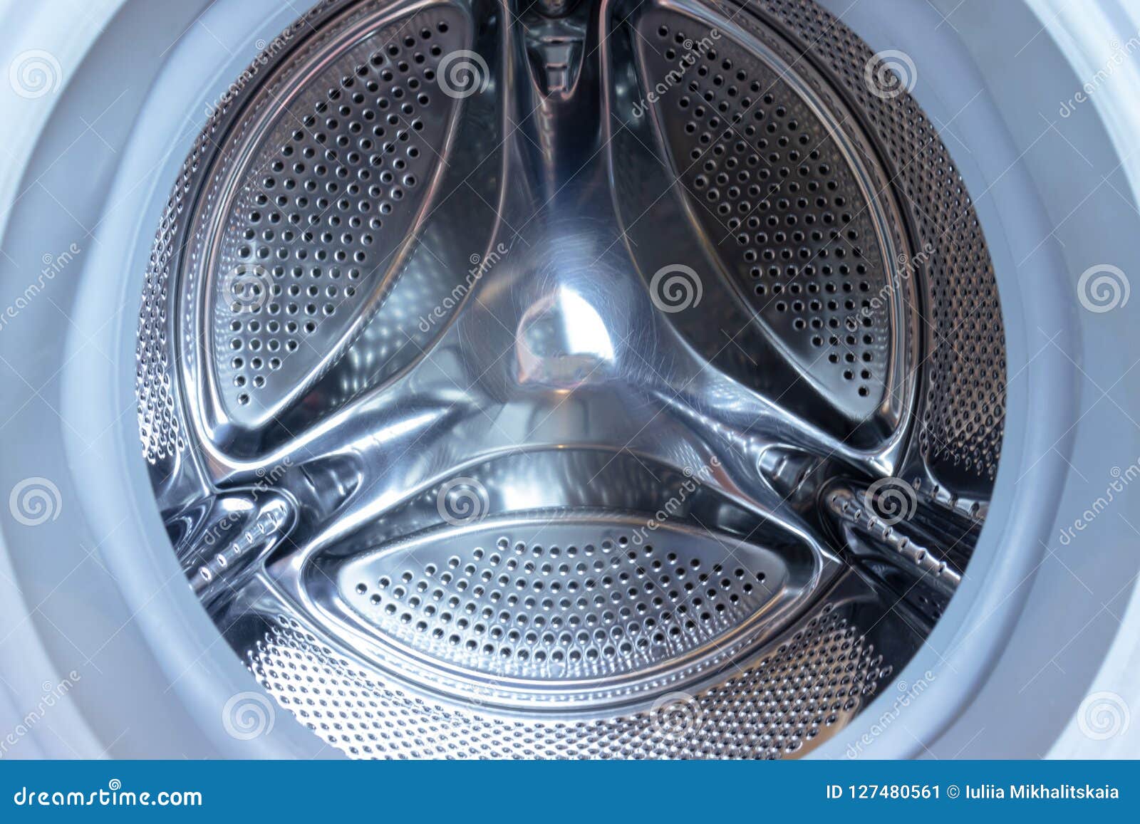 Washing Machine Drum Close Up, Front View Stock Image - Image of dirty ...
