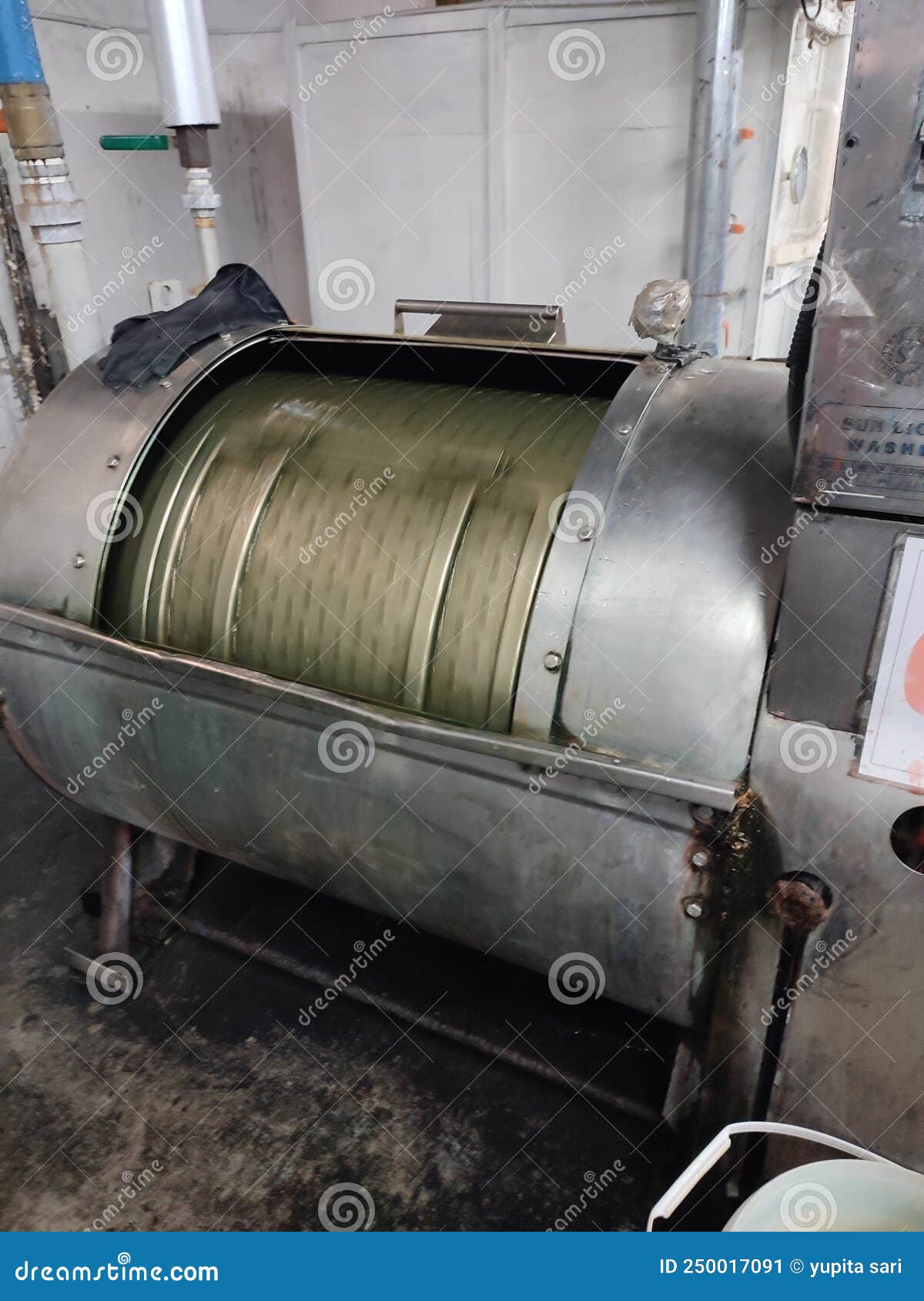 Washing machine in factory stock image. Image of machine - 250017091