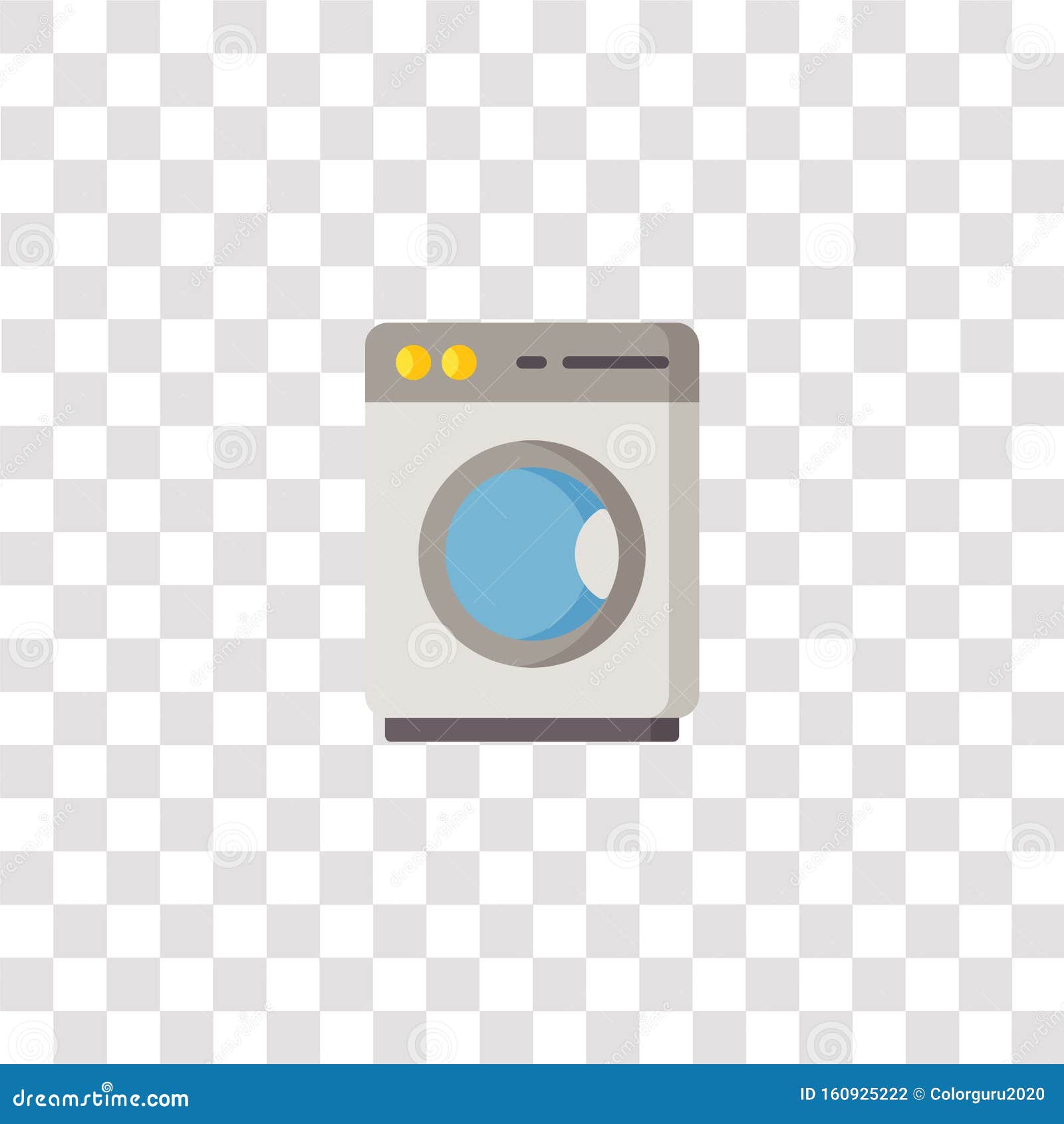 Washing Machine Icon Sign and Symbol. Washing Machine Color Icon for ...