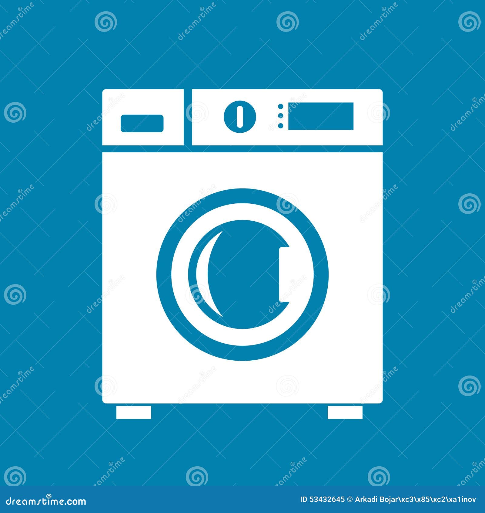 Washing machine icon stock vector. Illustration of housework - 53432645