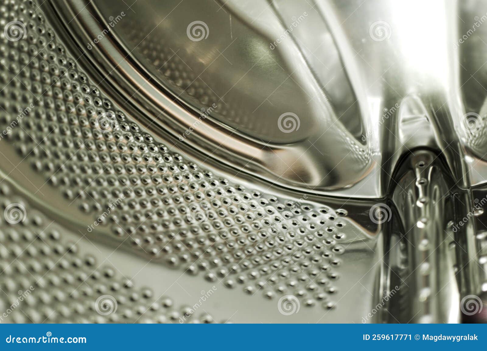 Washing Machine Interior Close Up Stock Image - Image of metallic ...