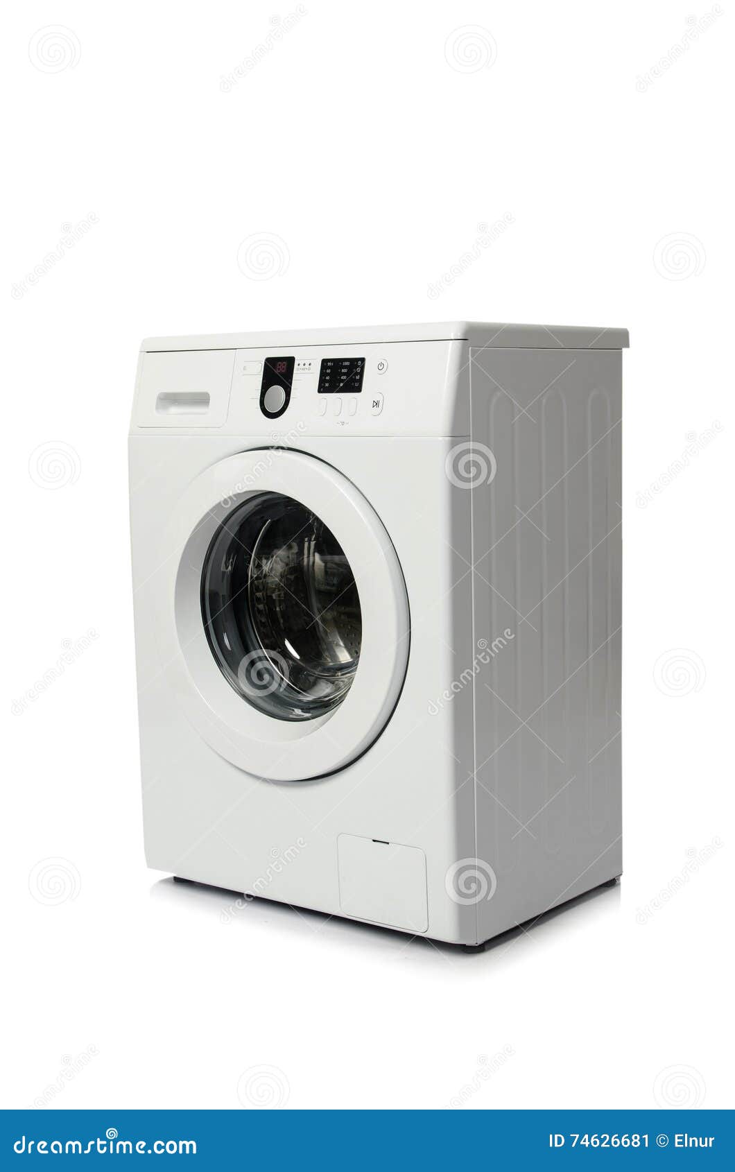 The Washing Machine Isolated on White Background Stock Image - Image of ...
