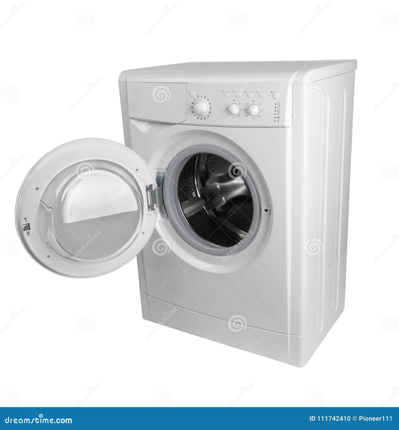 Washing machine isolated stock photo. Image of glass - 111742410
