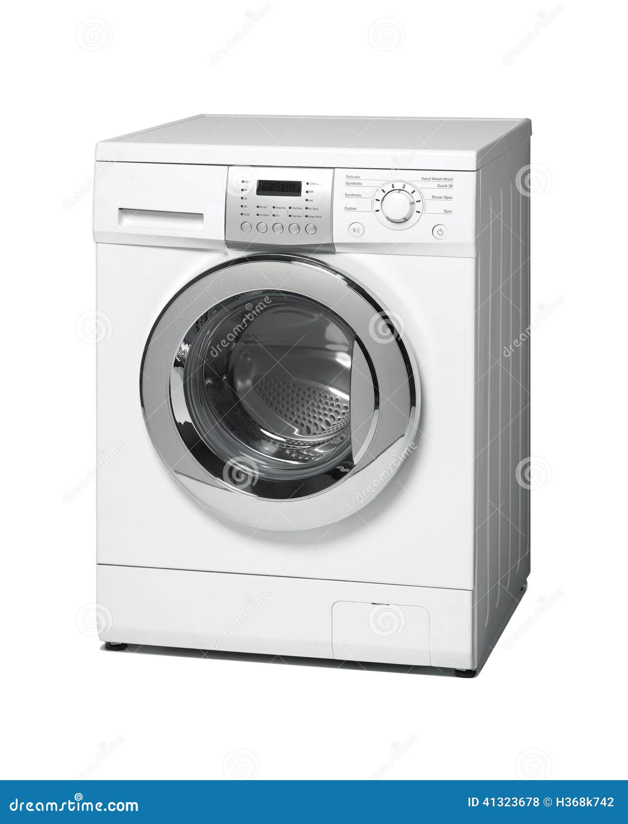 Washing Machine Isolated on White Stock Photo - Image of rotate, open ...