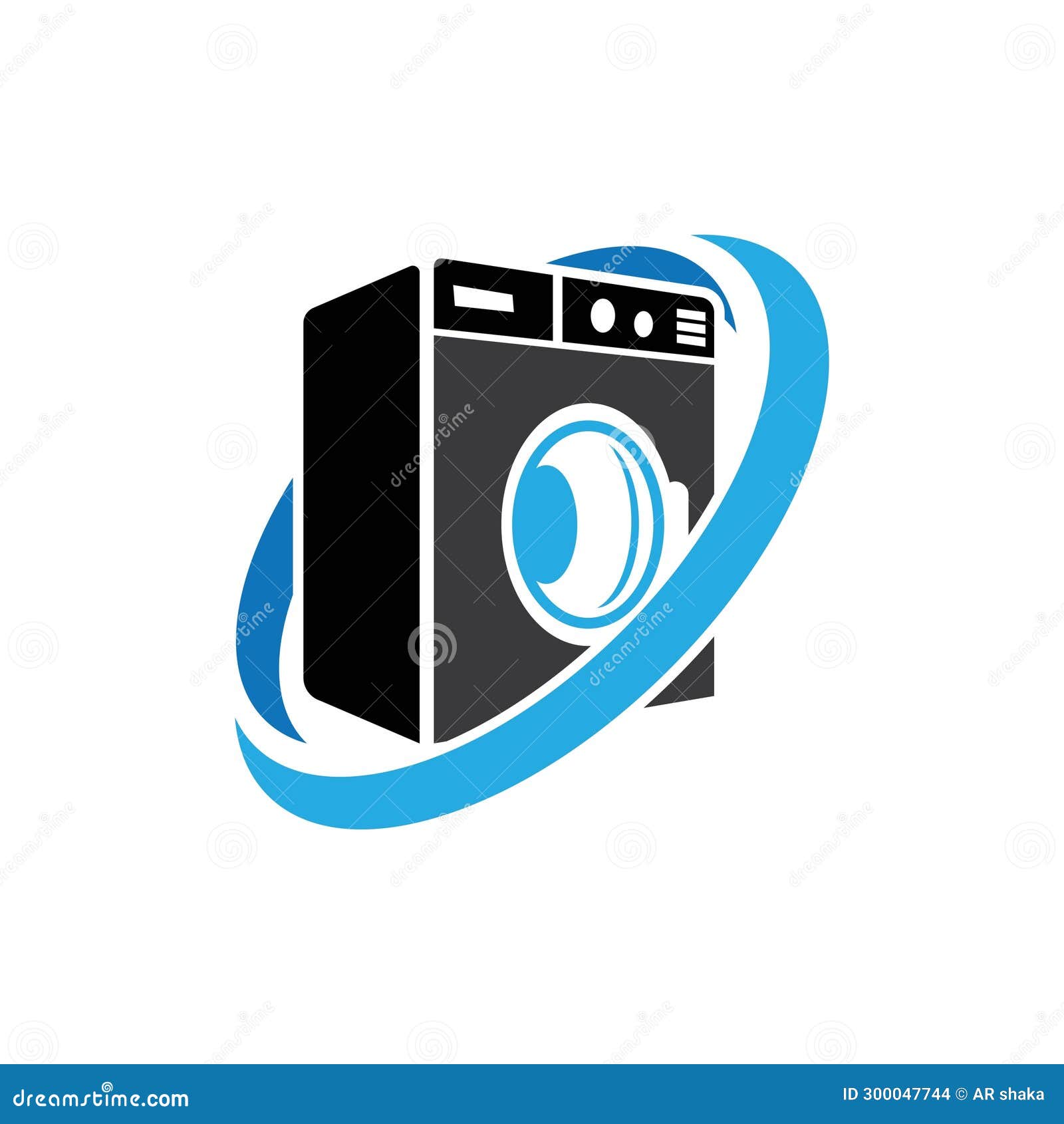 Washing Machine or Laundry Icon. Vector Illustration Template Design ...
