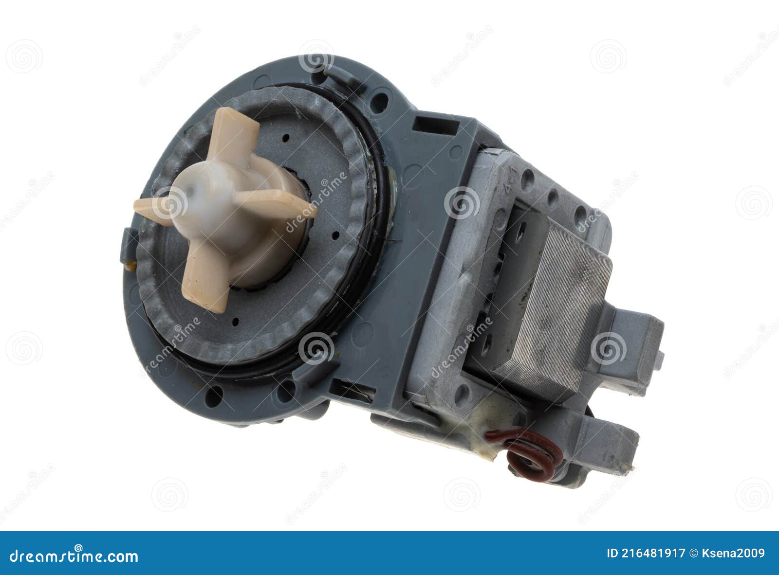 Washing machine pump stock image. Image of isolated - 216481917