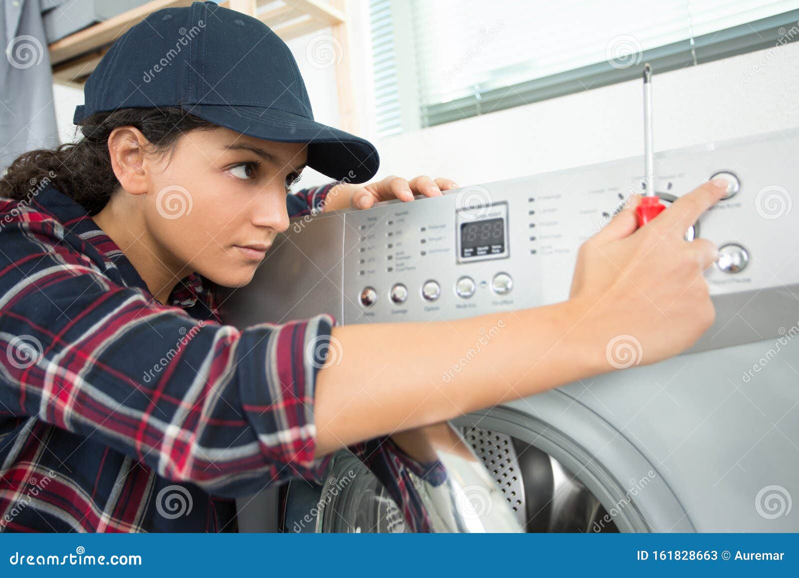 Washing Machine Repair Service Stock Image - Image of expert, repairman ...