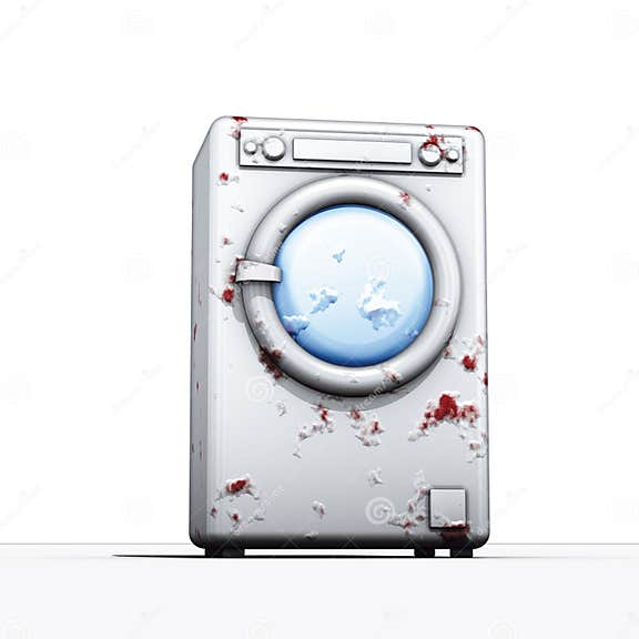 Washing machine rust stock illustration. Illustration of textile - 13575116