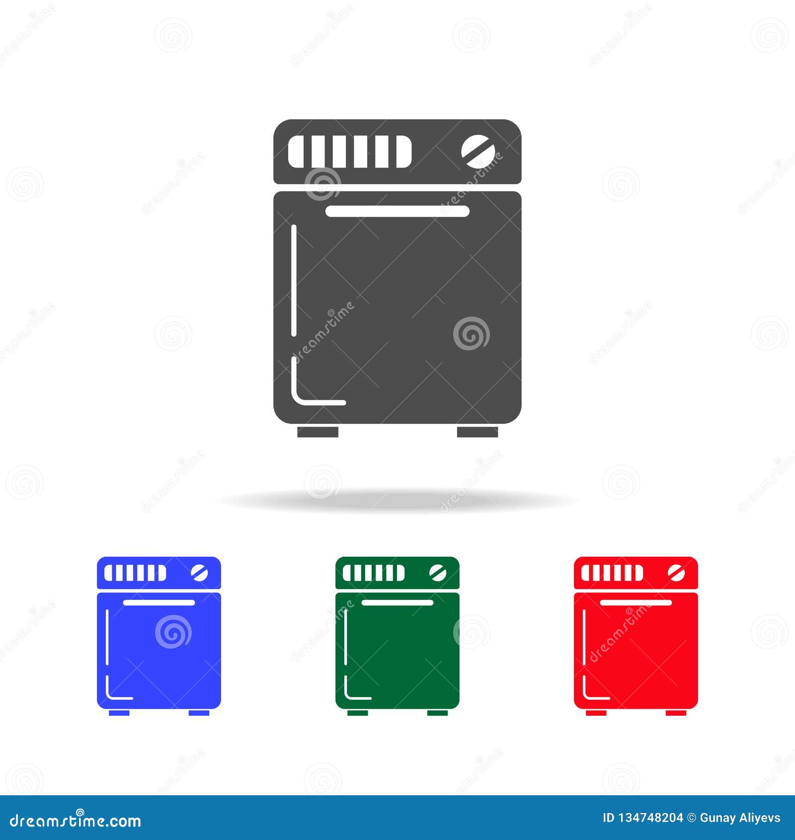 Washing Machine Semi-automatic Icon. Elements of Washing in Multi ...