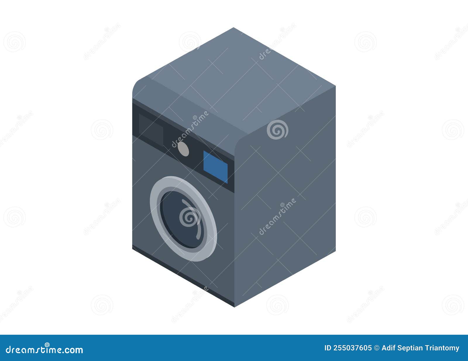 Washing Machine. Simple Flat Illustration in Isometric View. Stock ...