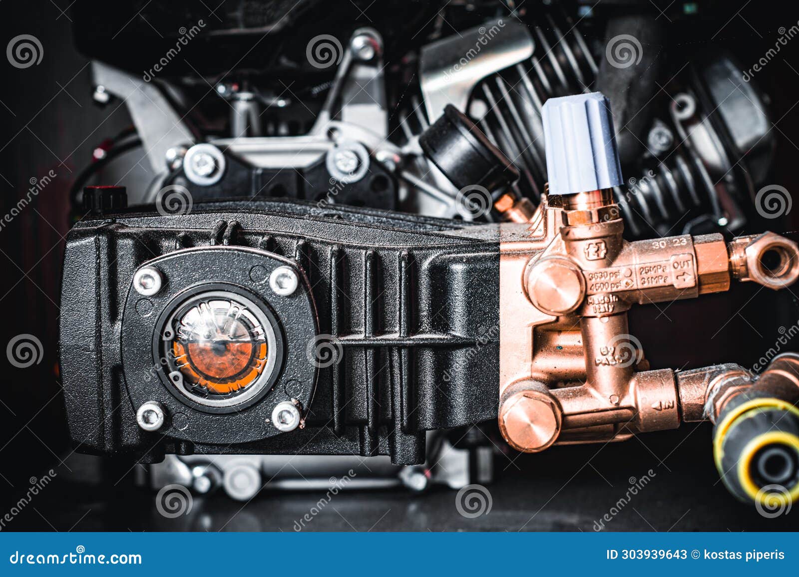 A Washing Machine with a Three-stroke Gasoline Engine Stock Image ...