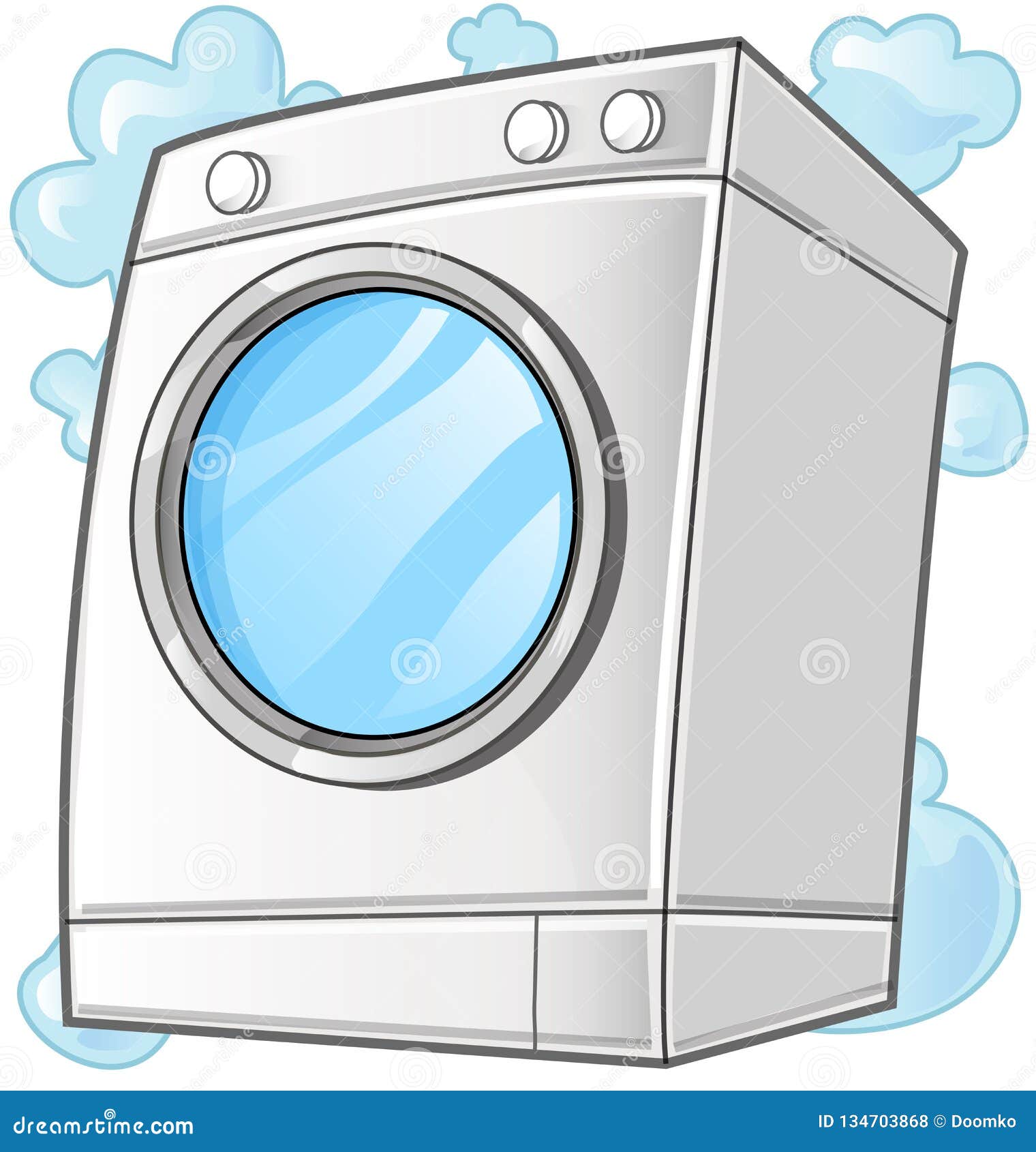 Washing Machine. Vector Clip Art Illustration Stock Vector ...