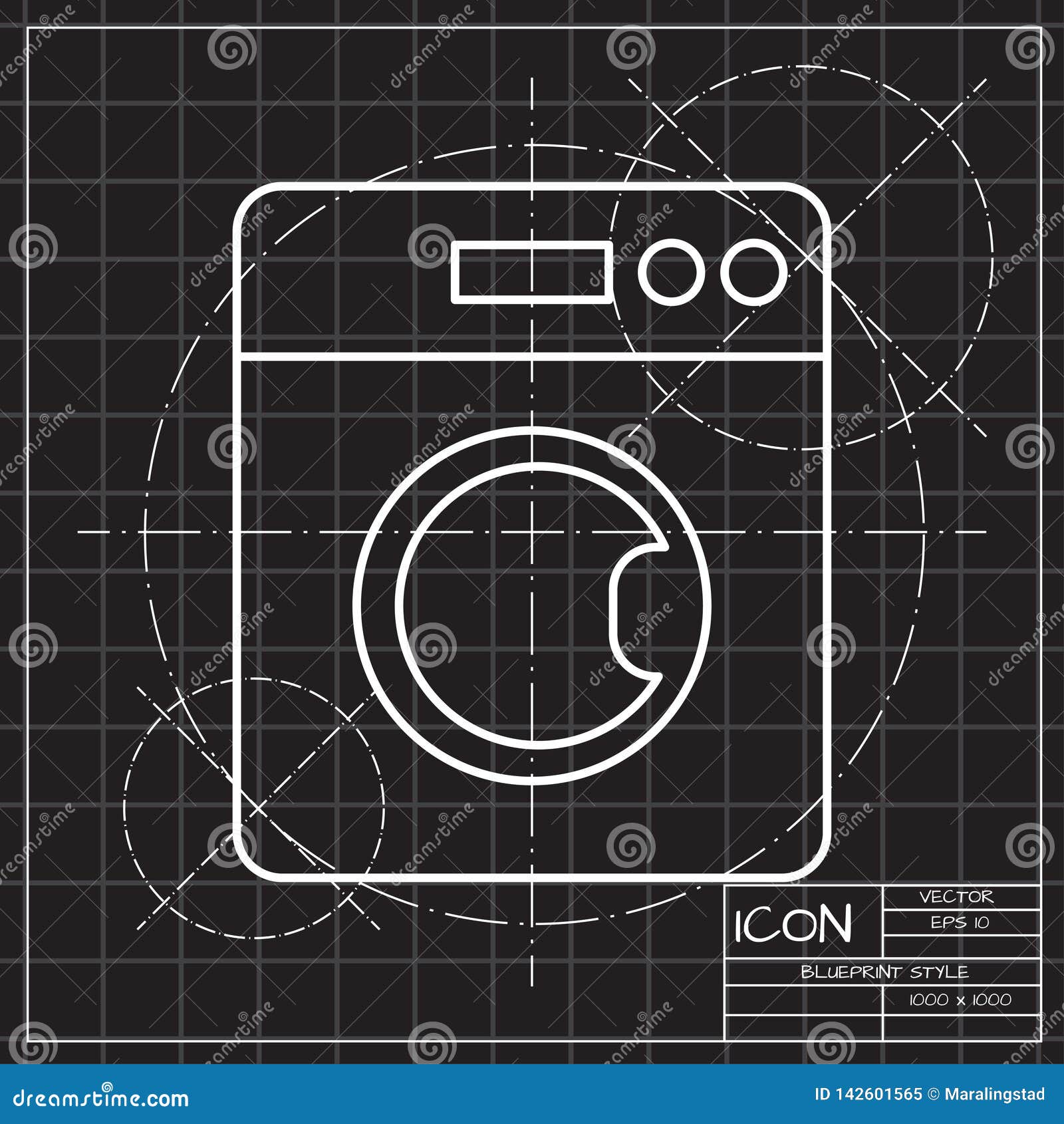 Washing Machine Vector Illustration. Laundry Icon Flat Stock ...