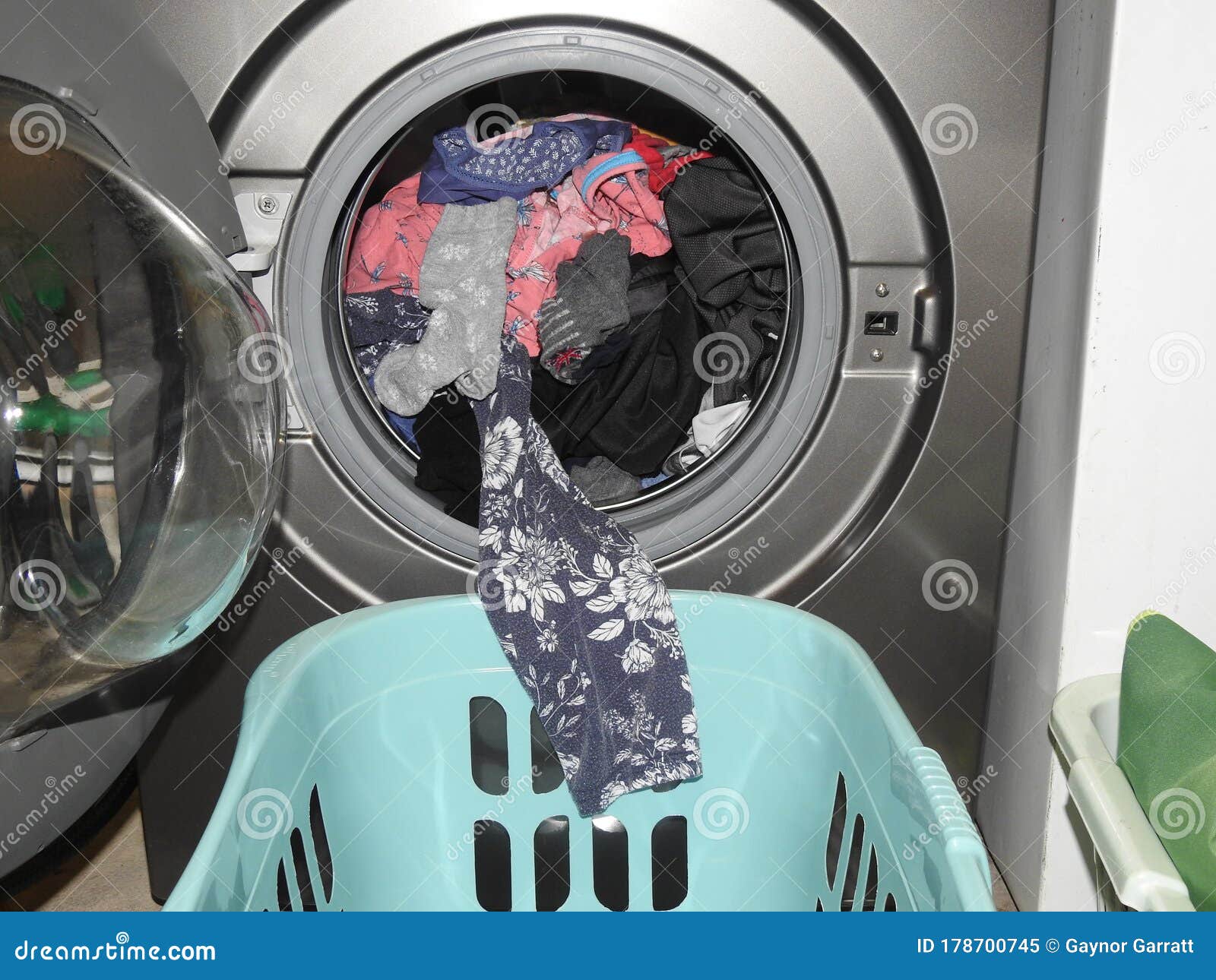 Laundry Washed and Ready To Hang Out Side Stock Image - Image of ...