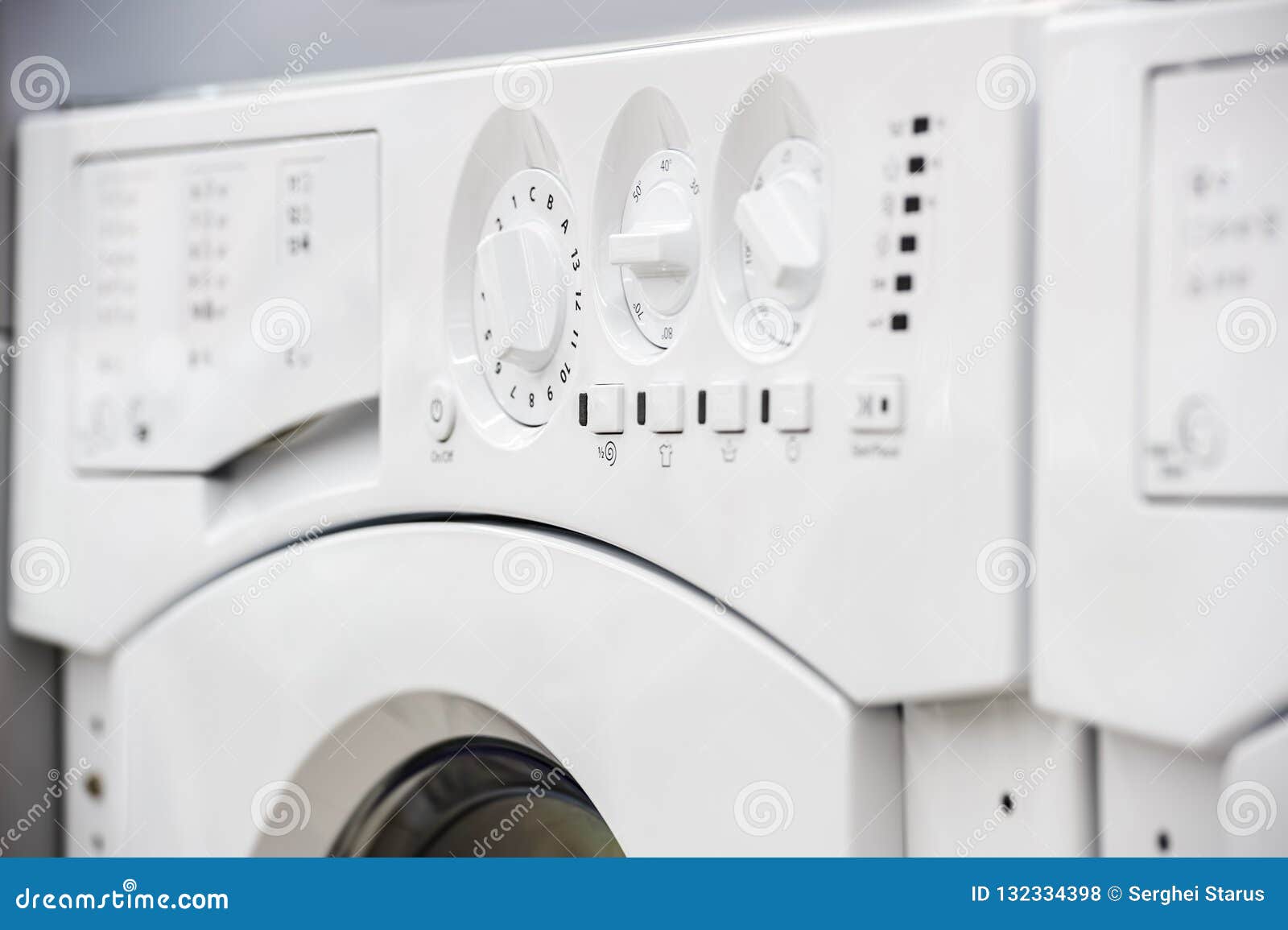 Washing Mashine Control Panel Stock Photo - Image of showroom ...