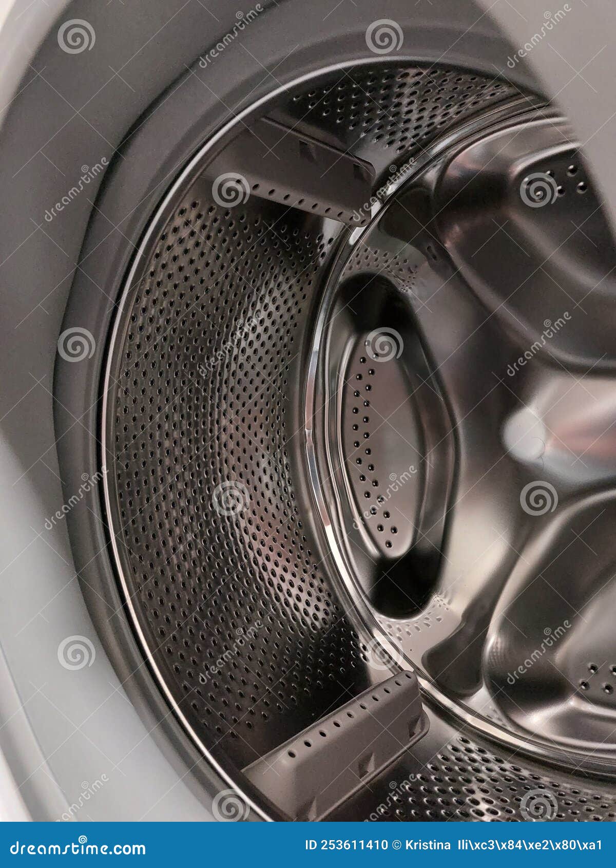 Washing mashine inside stock photo. Image of electronics - 253611410