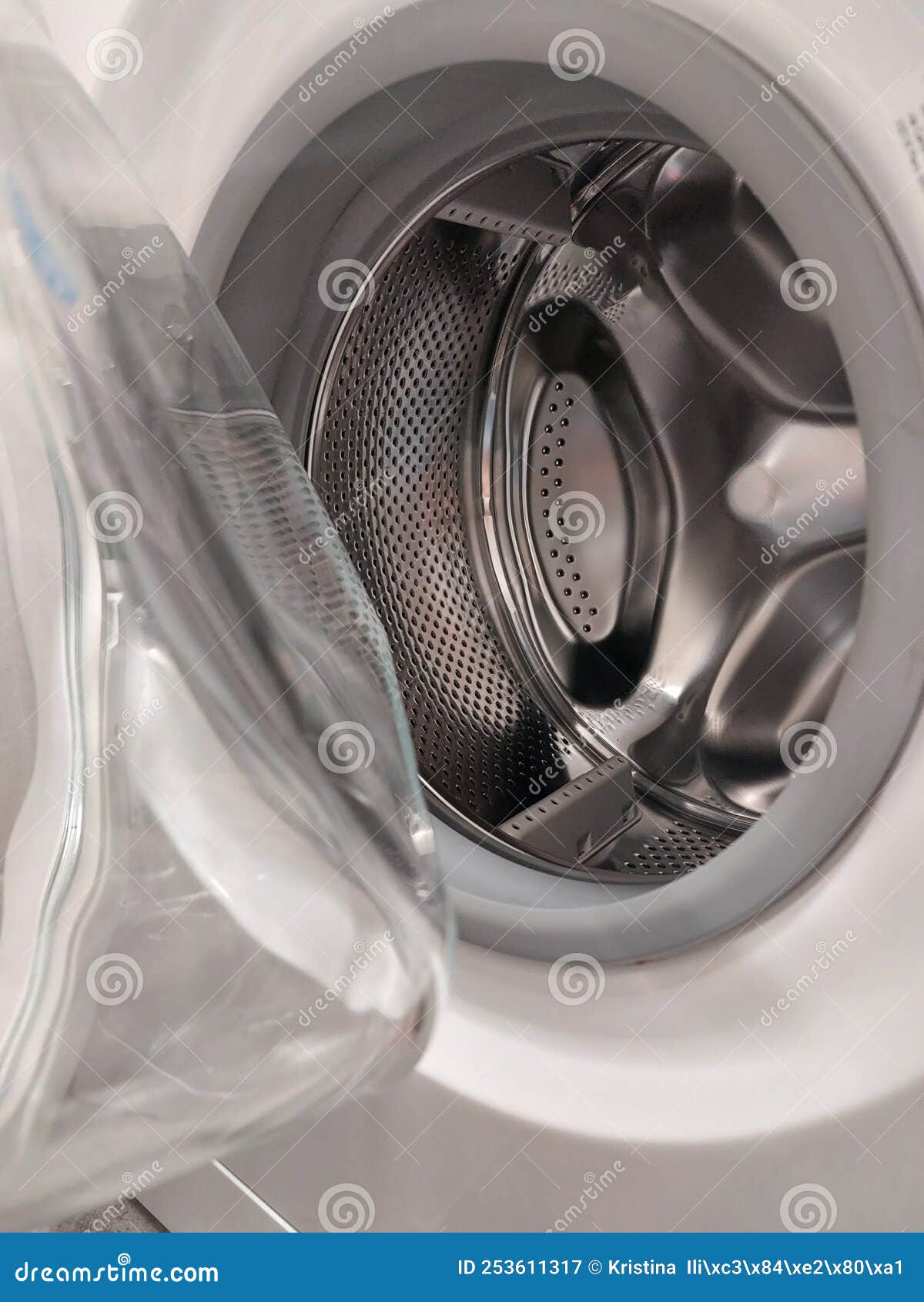 Washing mashine. Open stock image. Image of iron, light - 253611317