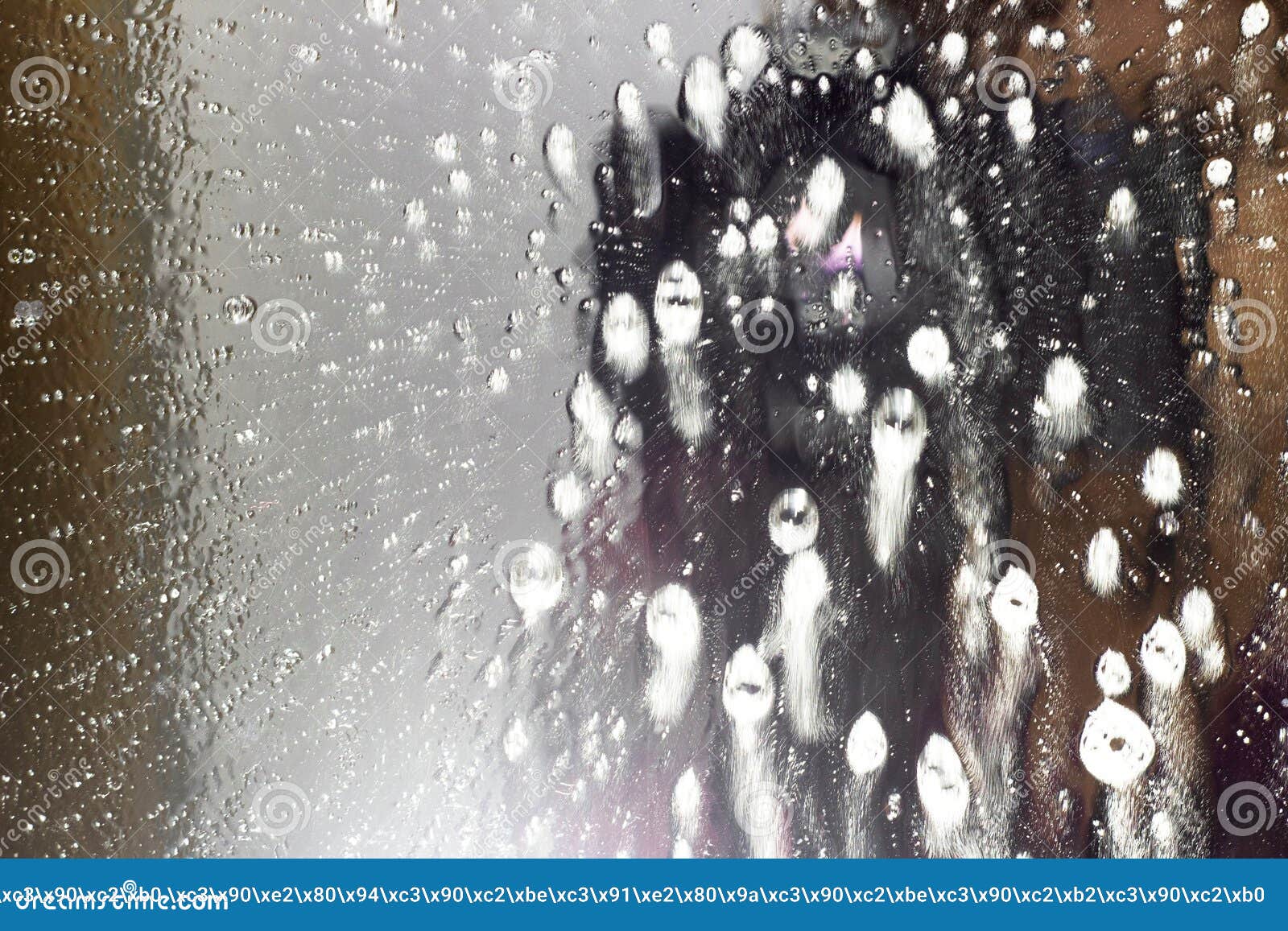 Washing the Mirror with a Special Tool Stock Photo - Image of detergent ...