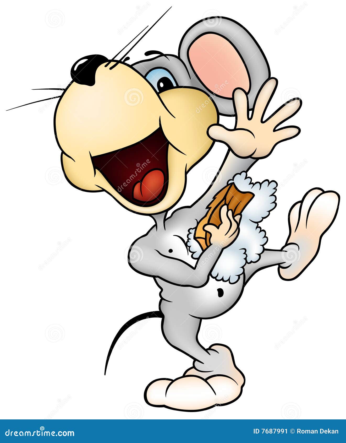 Washing Mouse stock vector. Illustration of cartoon, rodent - 7687991