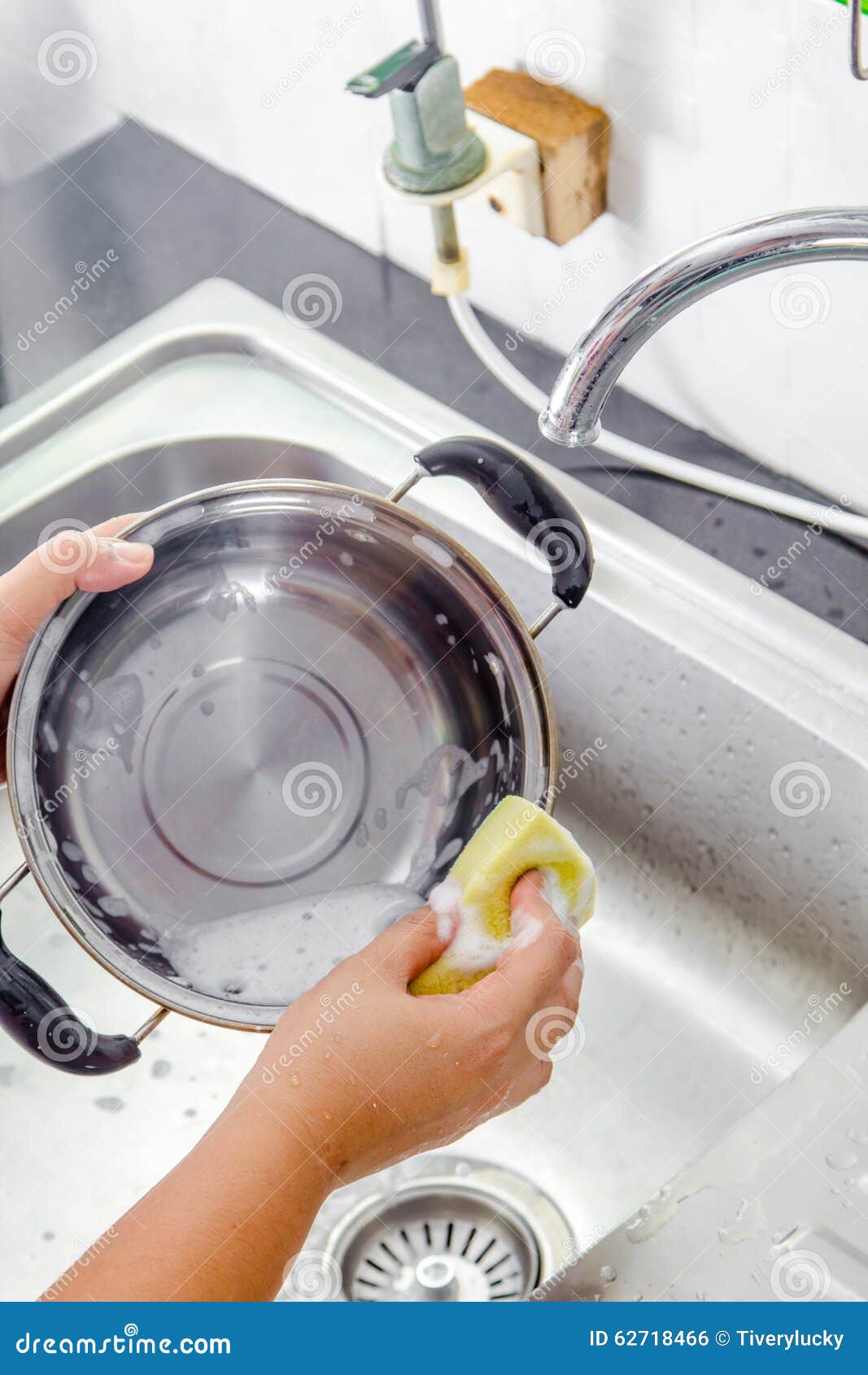 Washing Pans stock photo. Image of hand, housekeeping - 62718466