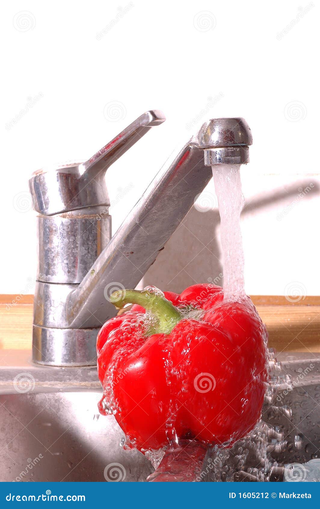 Washing pepper stock photo. Image of washbasin, modern - 1605212