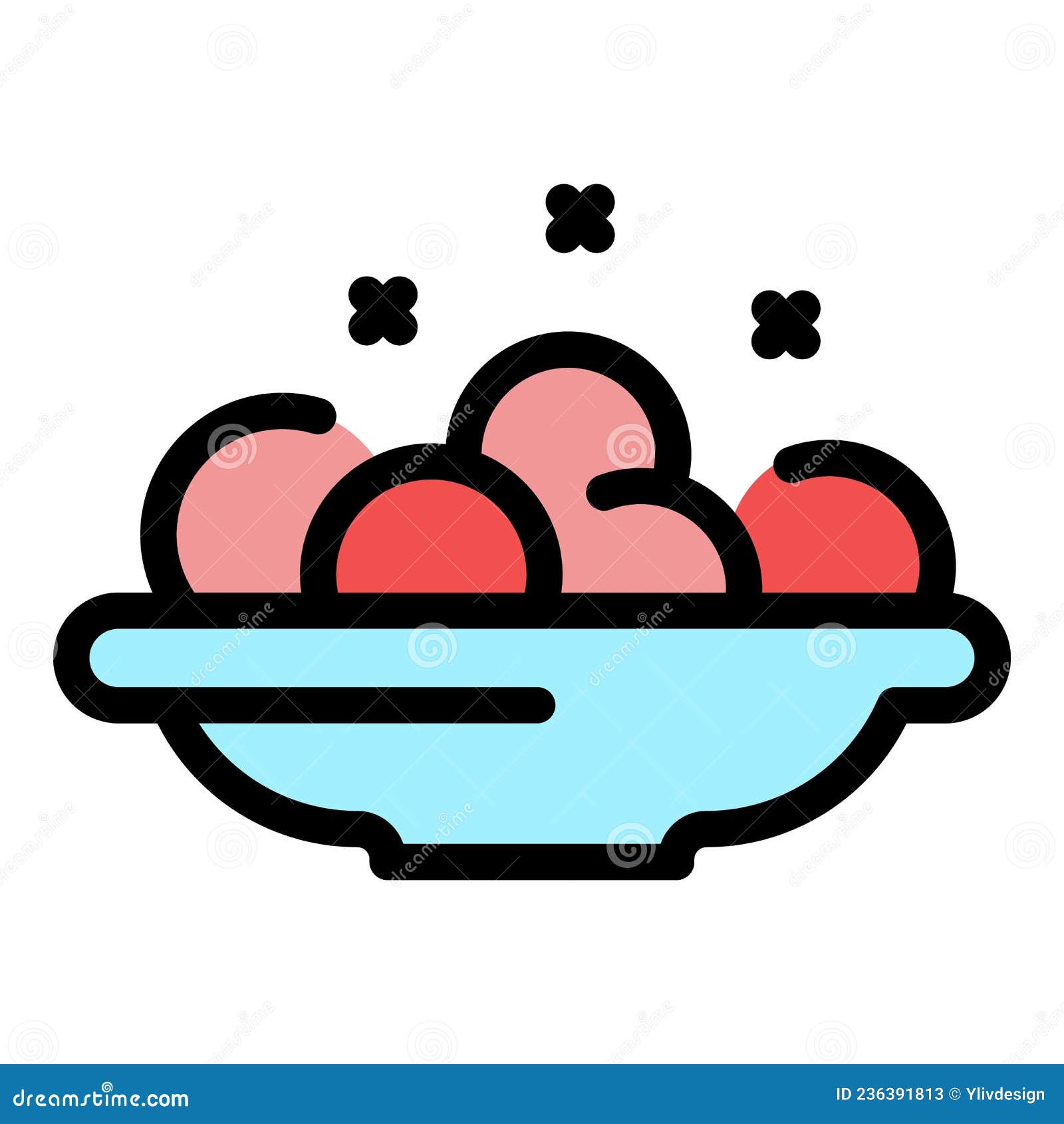 Washing Plate Icon Color Outline Vector Stock Vector - Illustration of ...