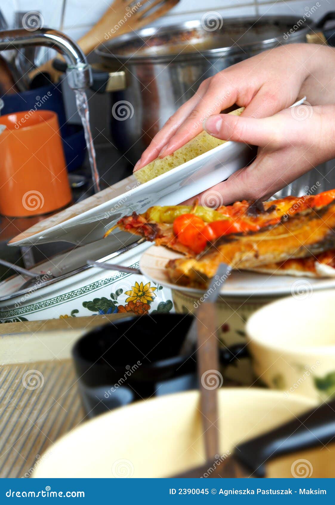 Washing plates stock image. Image of dish, unhygienic - 2390045