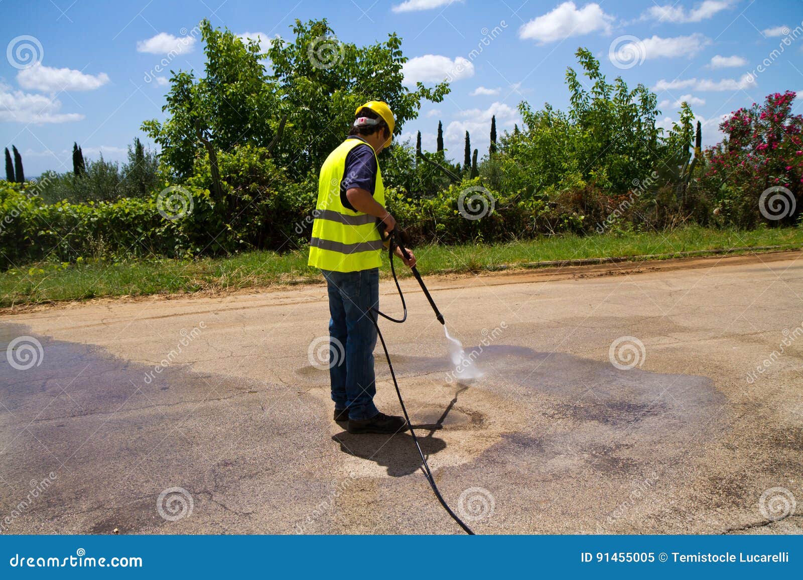 Washing the platform stock image. Image of pressure, clean - 91455005