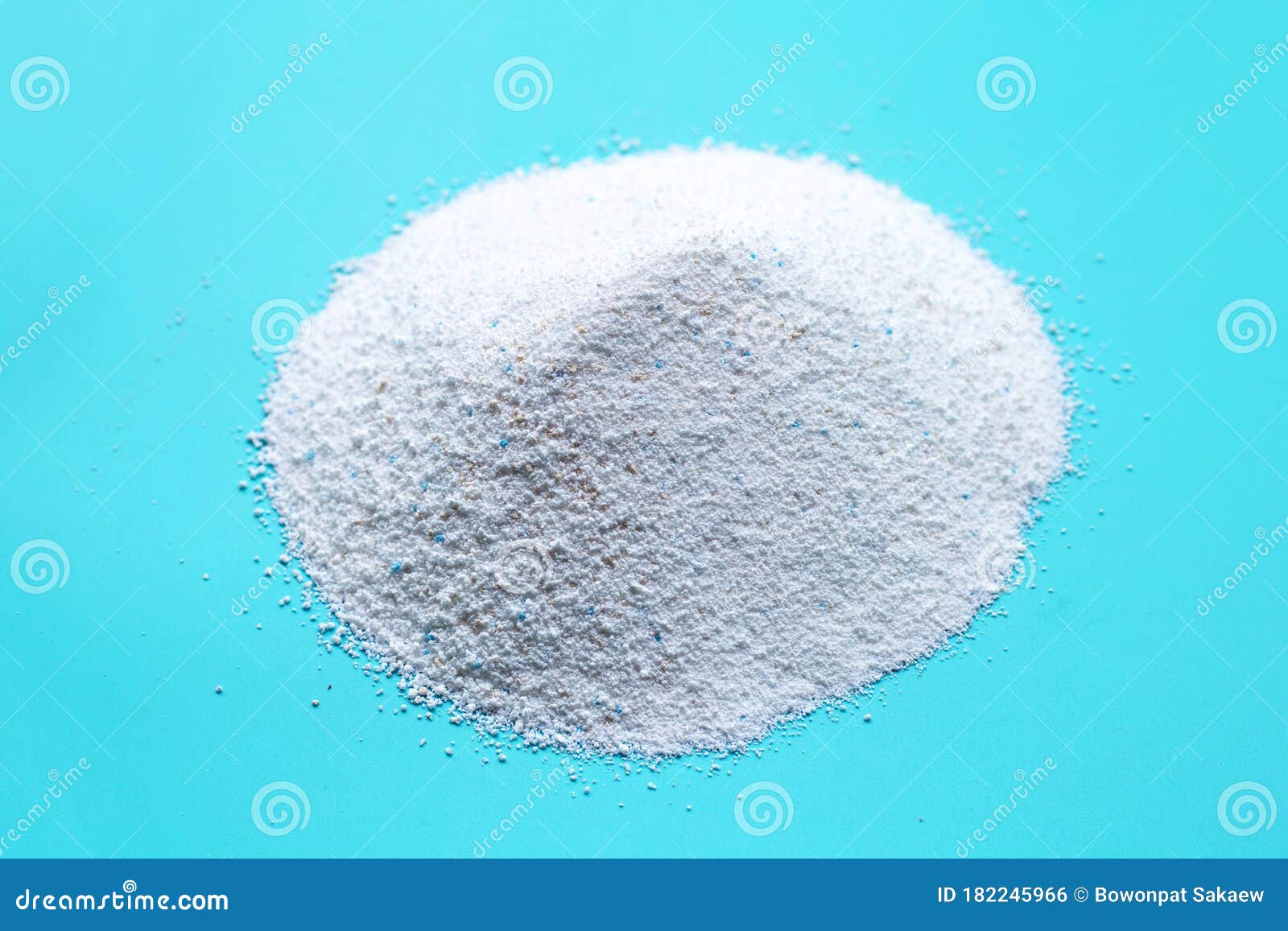 Washing Powder on Blue Background Stock Photo - Image of clothes ...