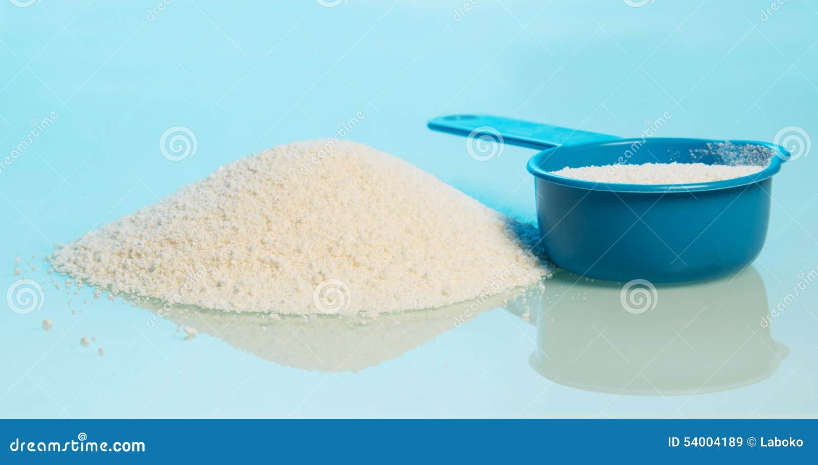 Washing Powder and Blue Container Stock Image - Image of clean, powder ...